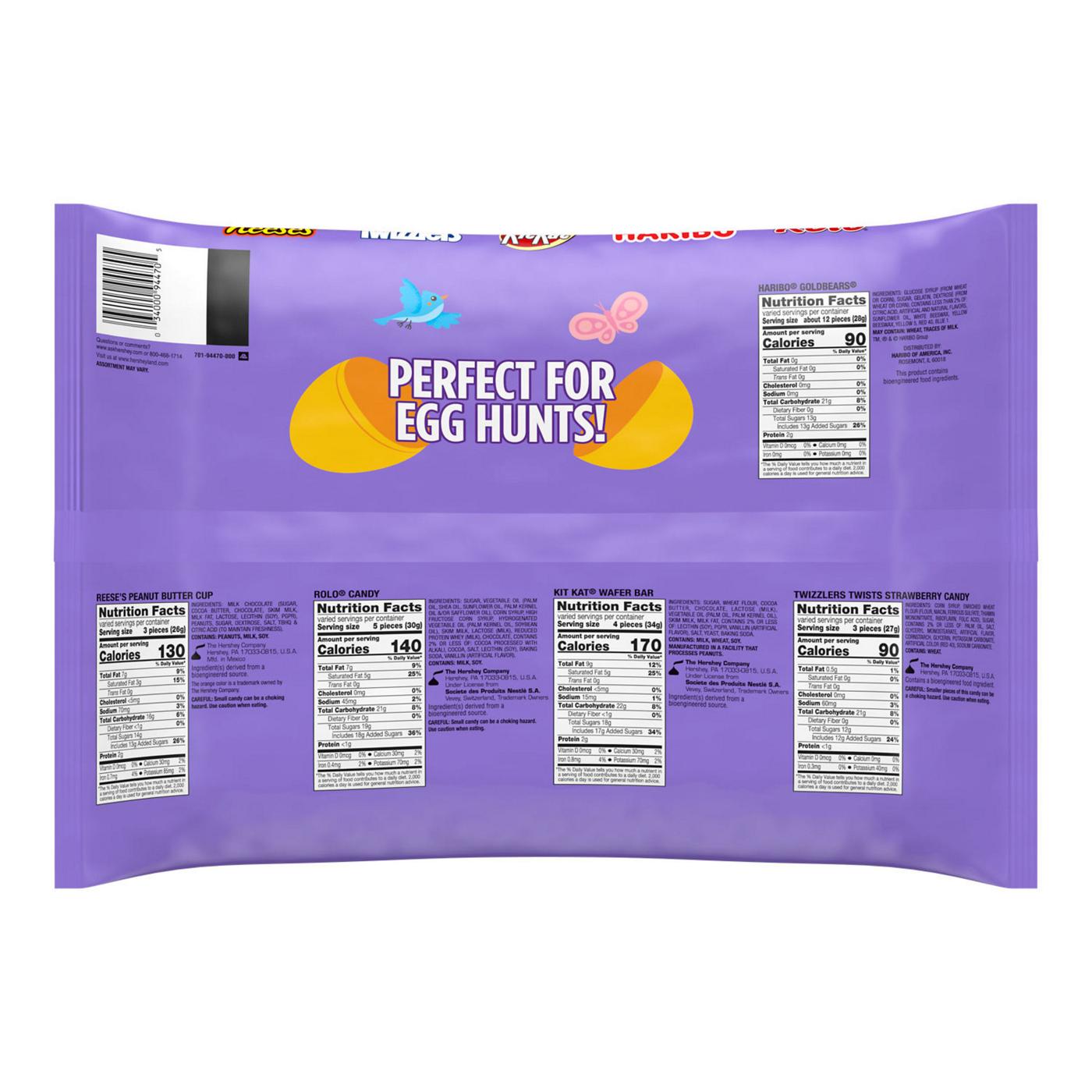 Reese's, Kit Kat, Rolo, Twizzlers & Haribo Assorted Easter Egg Hunt ...