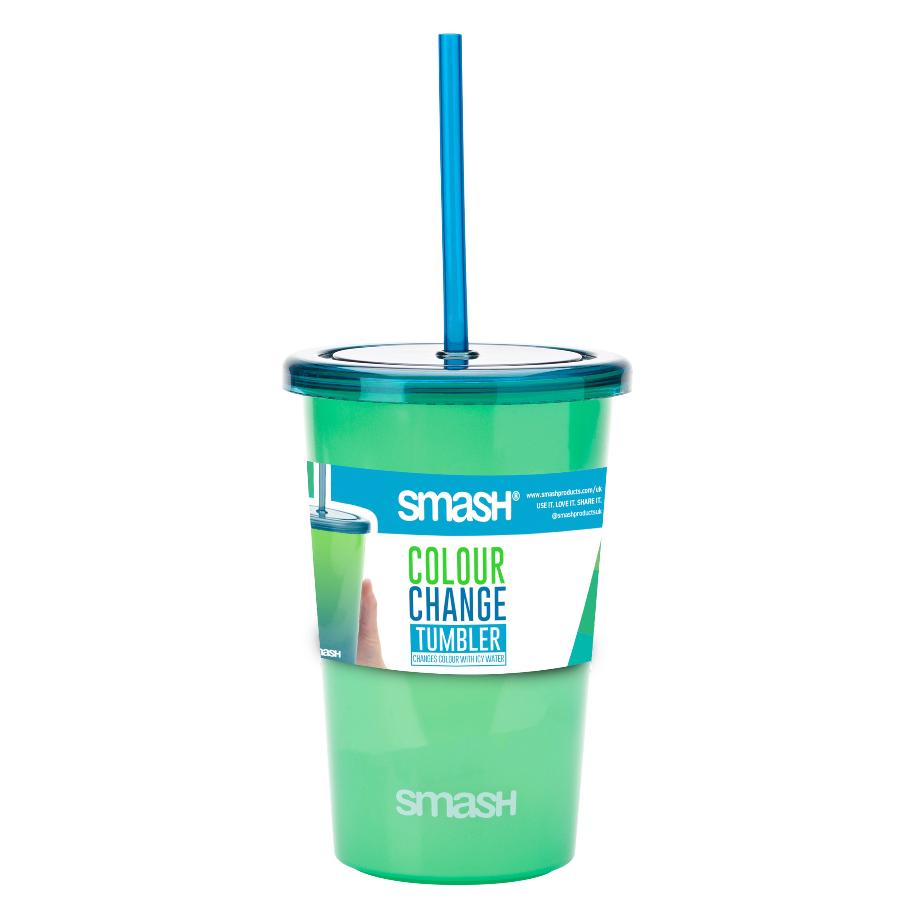 Smash Color Change Straw Tumbler - Green - Shop Cups & tumblers at H-E-B