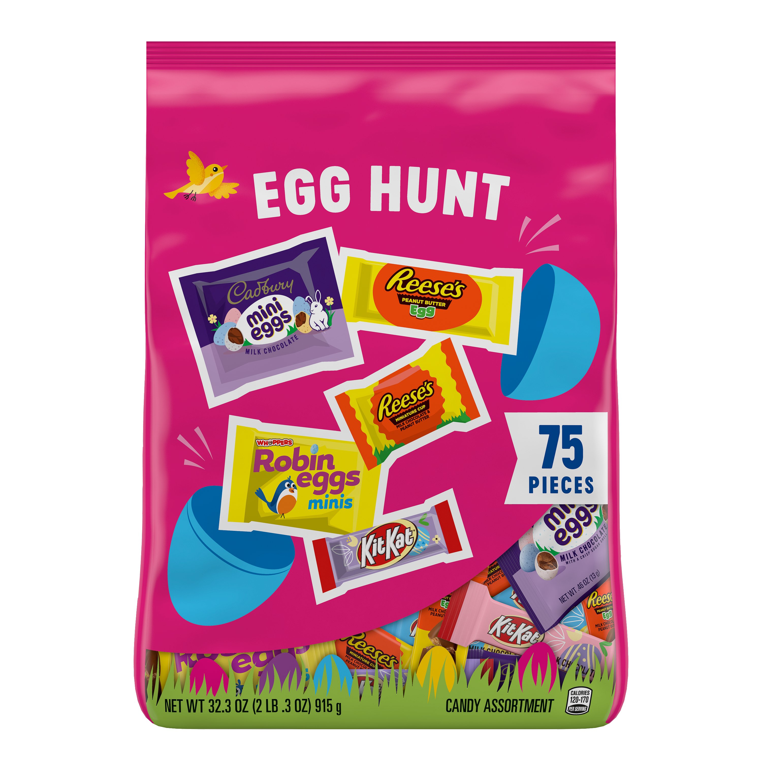 Reese's, Kit Kat, Whoppers & Cadbury Assorted Chocolate Easter Egg Hunt ...