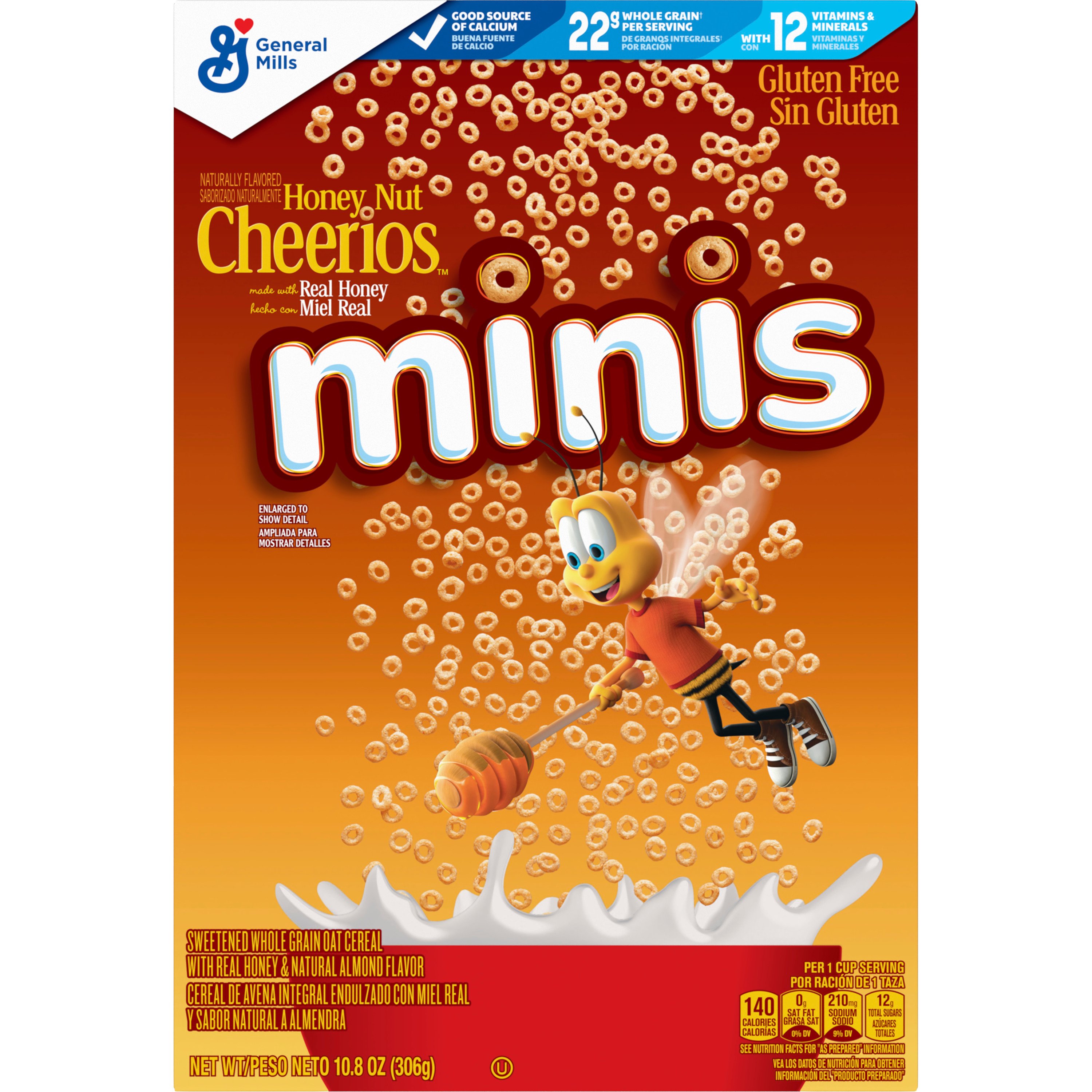 General Mills Minis Honey Nut Cheerios Cereal - Shop Cereal at H-E-B