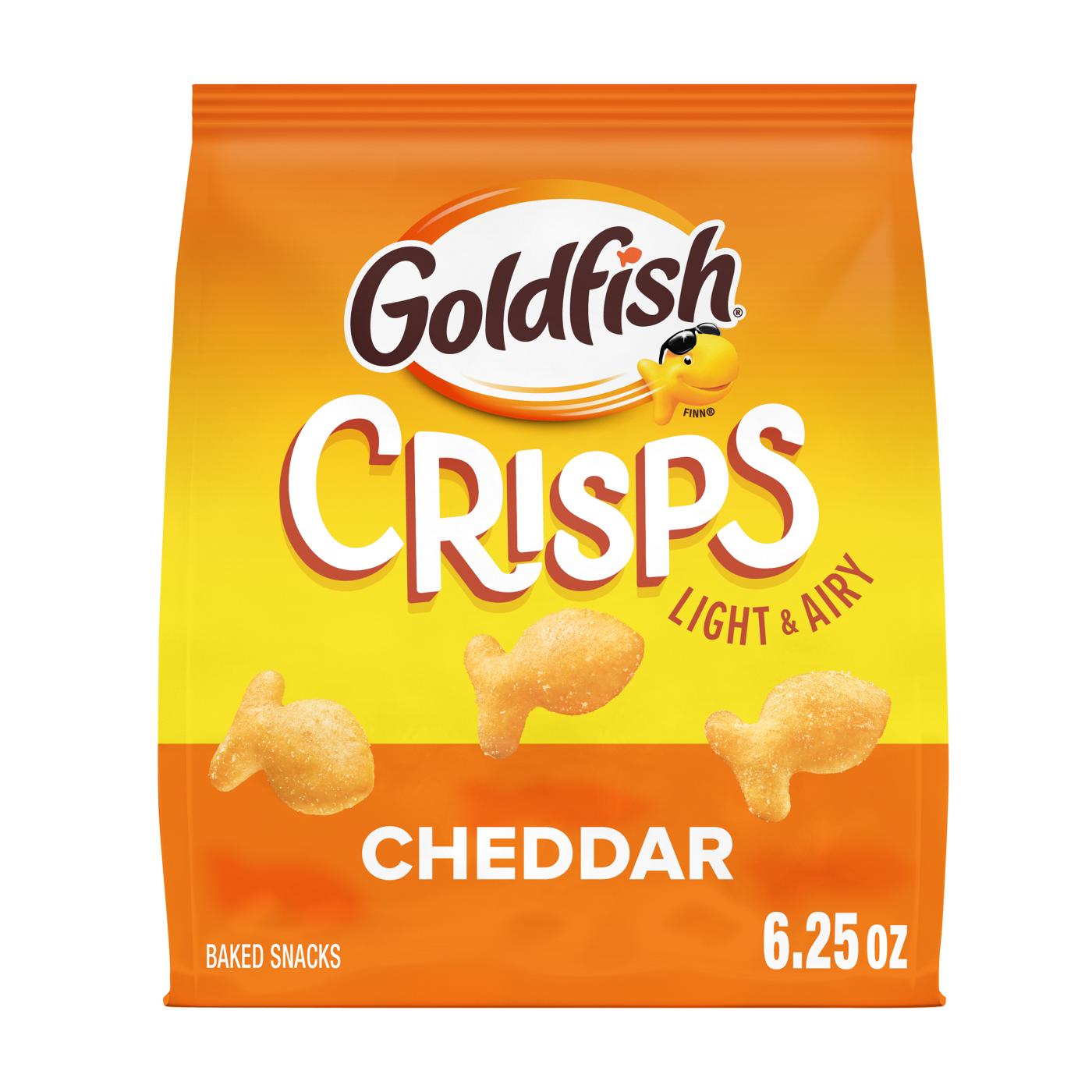 Goldfish Crisps Cheddar Cheese Baked Chip Crackers - Shop Crackers ...