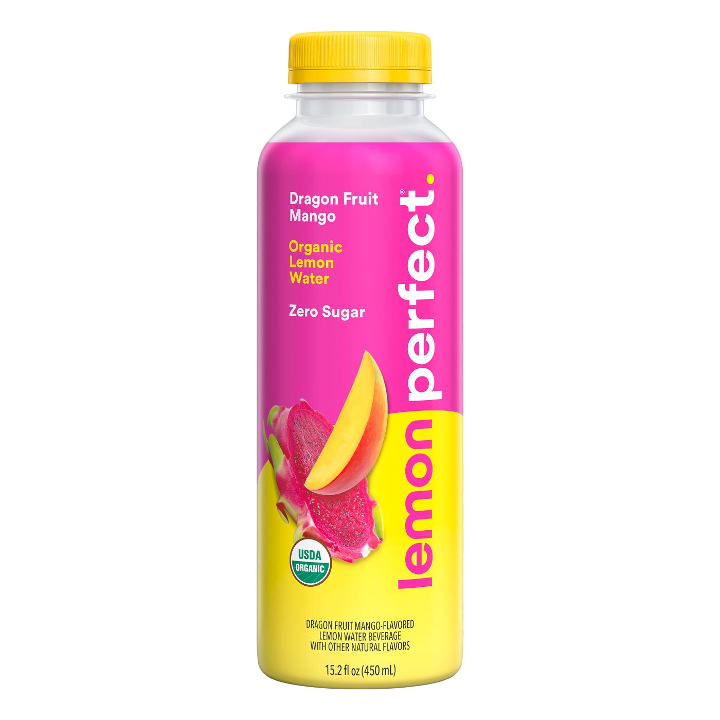 Lemon Perfect Organic Zero Sugar Lemon Water - Dragon Fruit Mango ...