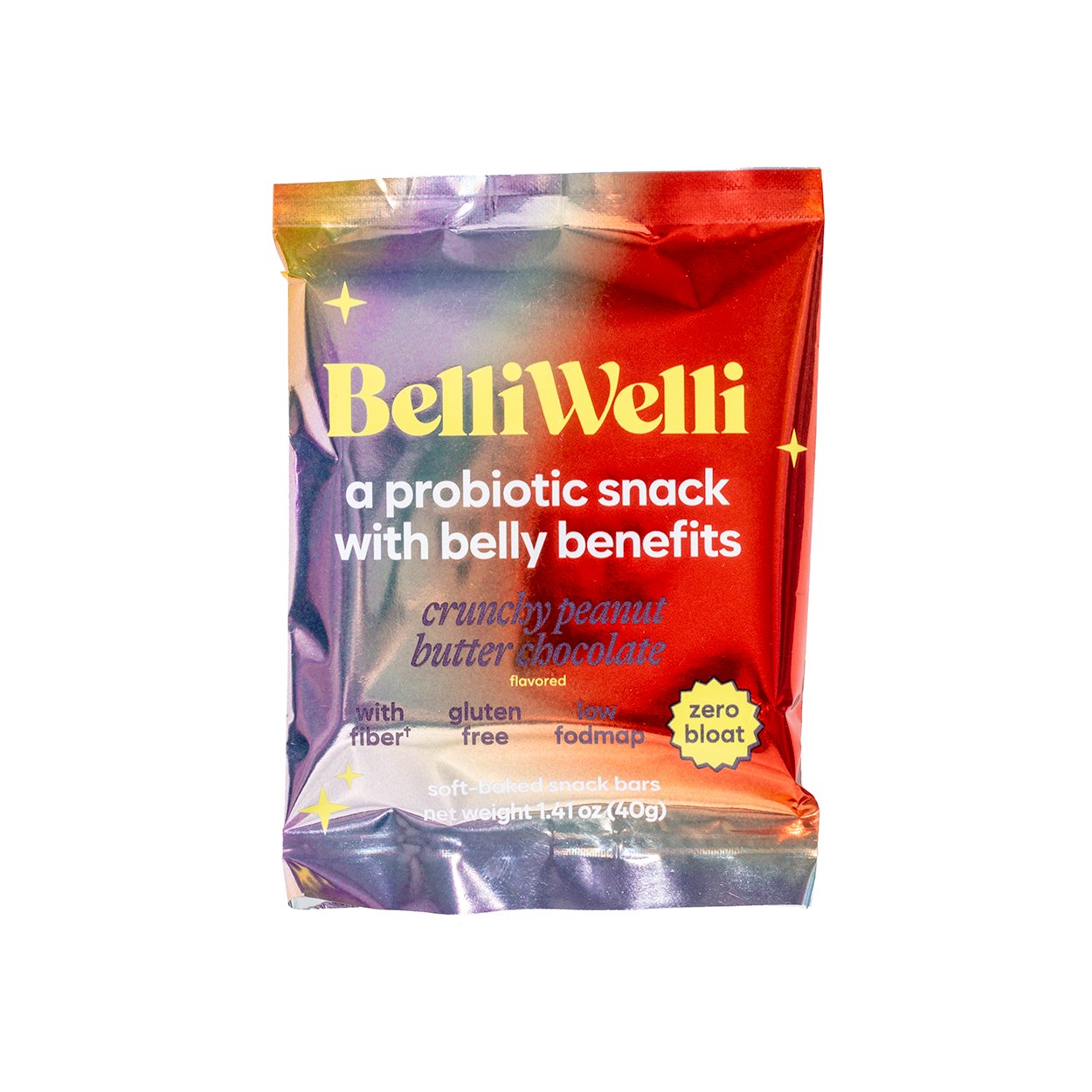 BelliWelli Soft-Baked Snack Bar - Crunchy Peanut Butter Chocolate ...