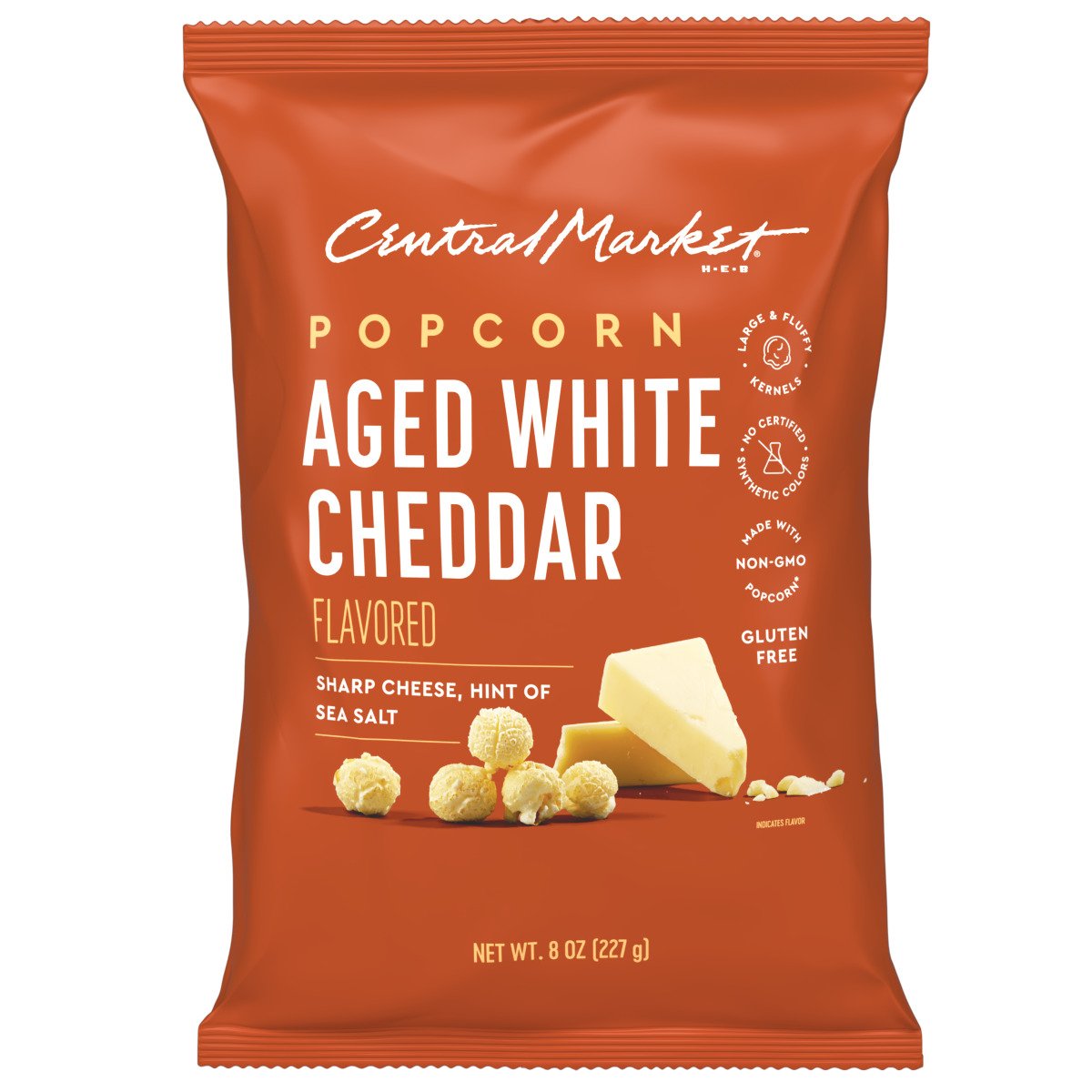 Central Market Aged White Cheddar Popcorn - Shop Popcorn at H-E-B