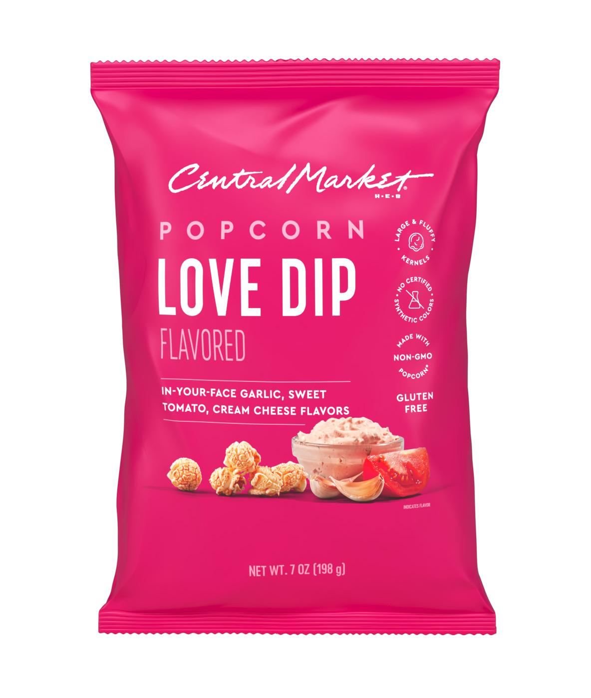 Central Market Love Dip Popped Popcorn - Shop Popcorn at H-E-B