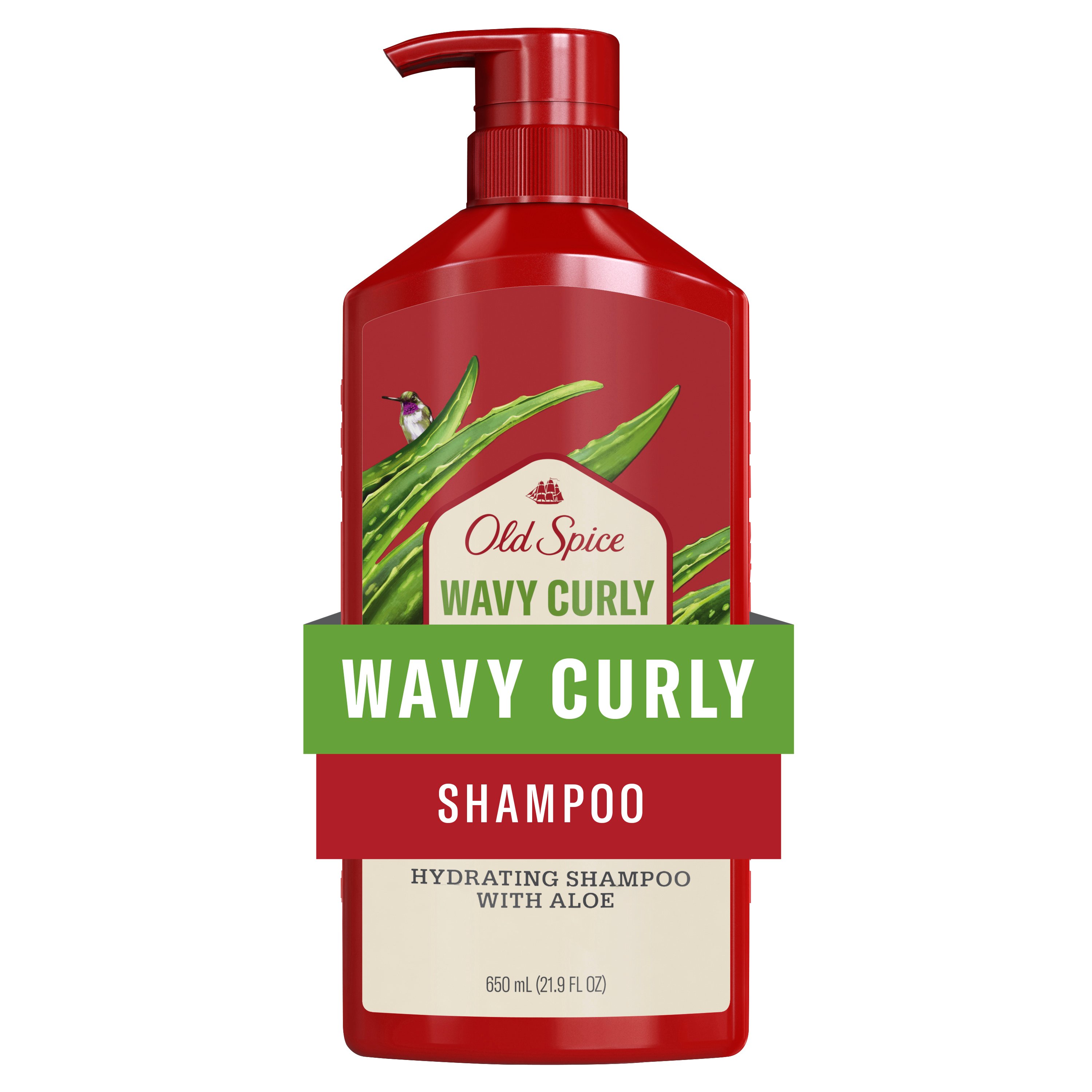 Old Spice Wavy Curly Shampoo with Aloe & Avocado Oil - Shop Shampoo ...