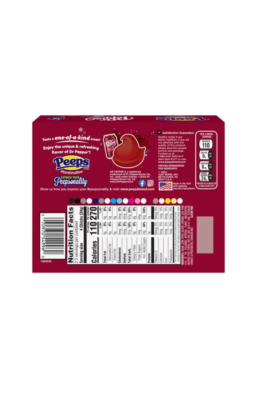 Peeps Dr. Pepper Flavor Easter Marshmallow Chicks - Shop Candy at H-E-B