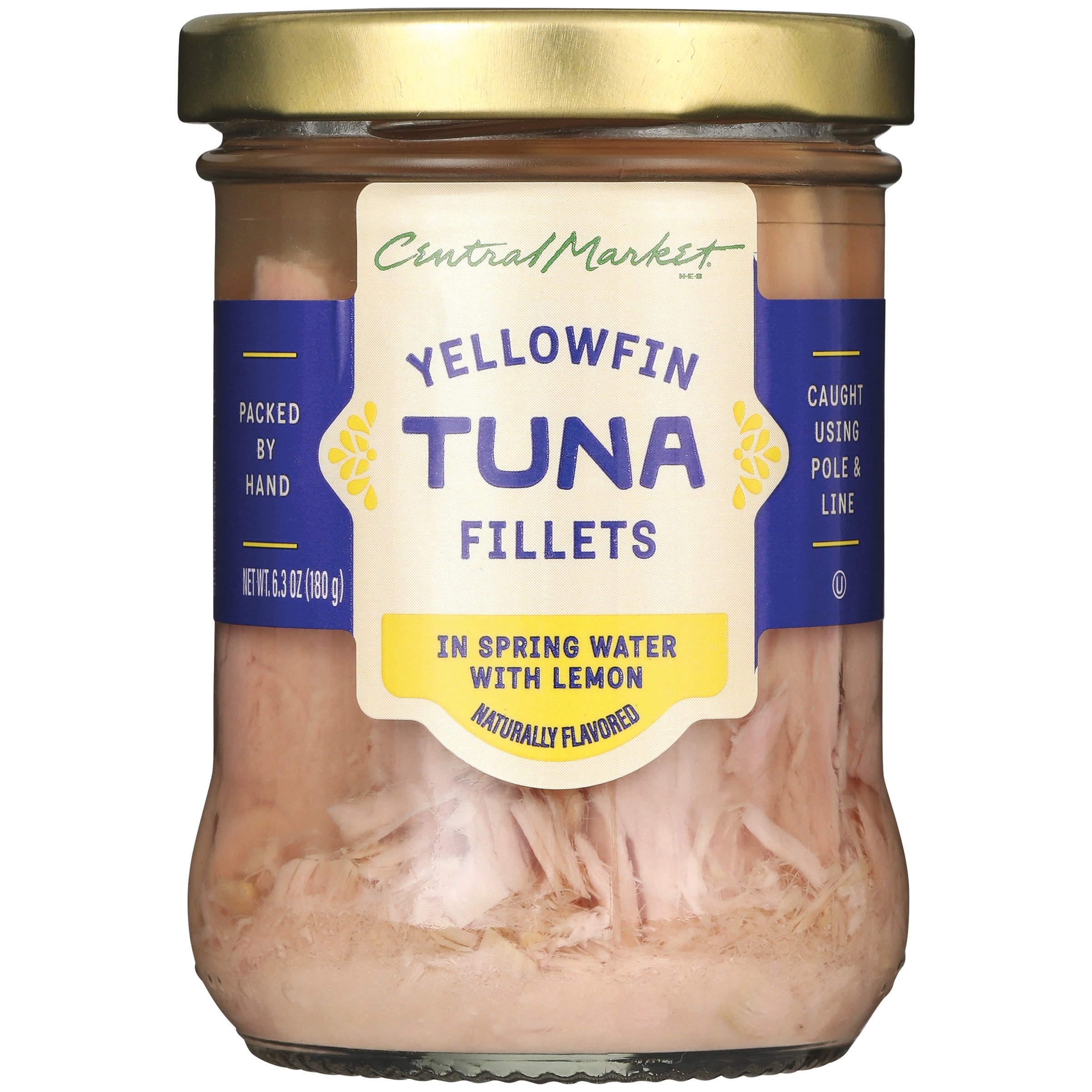Central Market Yellowfin Tuna Fillets - Spring Water & Lemon - Shop ...