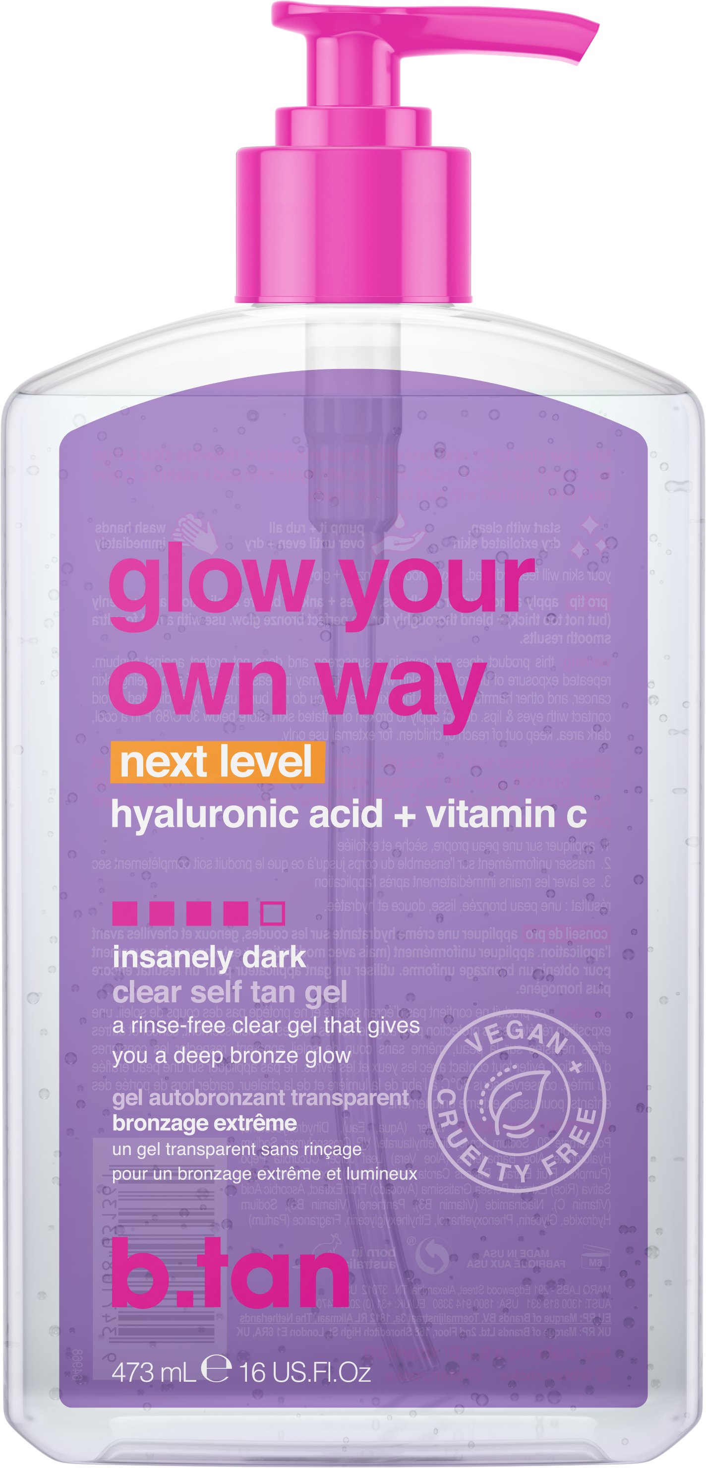 b.tan Glow Your Own Way Next Level - Shop Sunscreen & self tanners at H-E-B