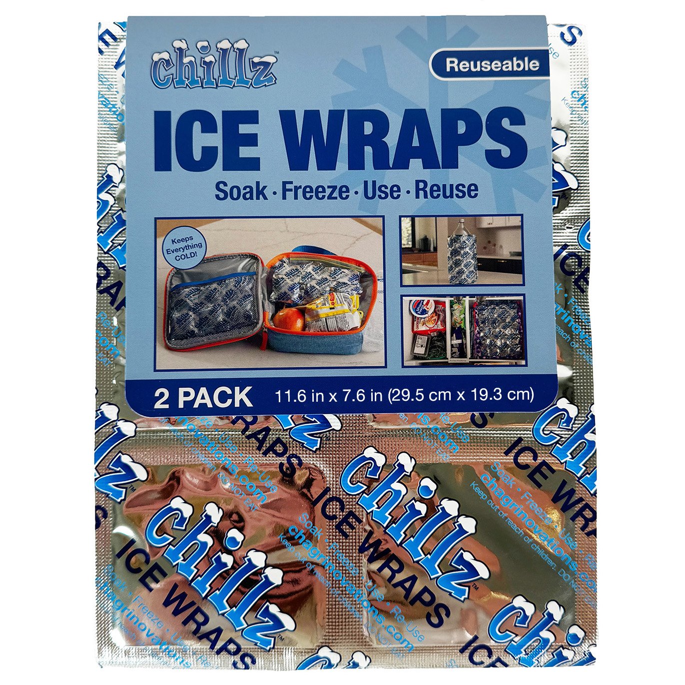 Chillz Reusable Ice Wraps, 2 pk - Shop Lunch boxes at H-E-B