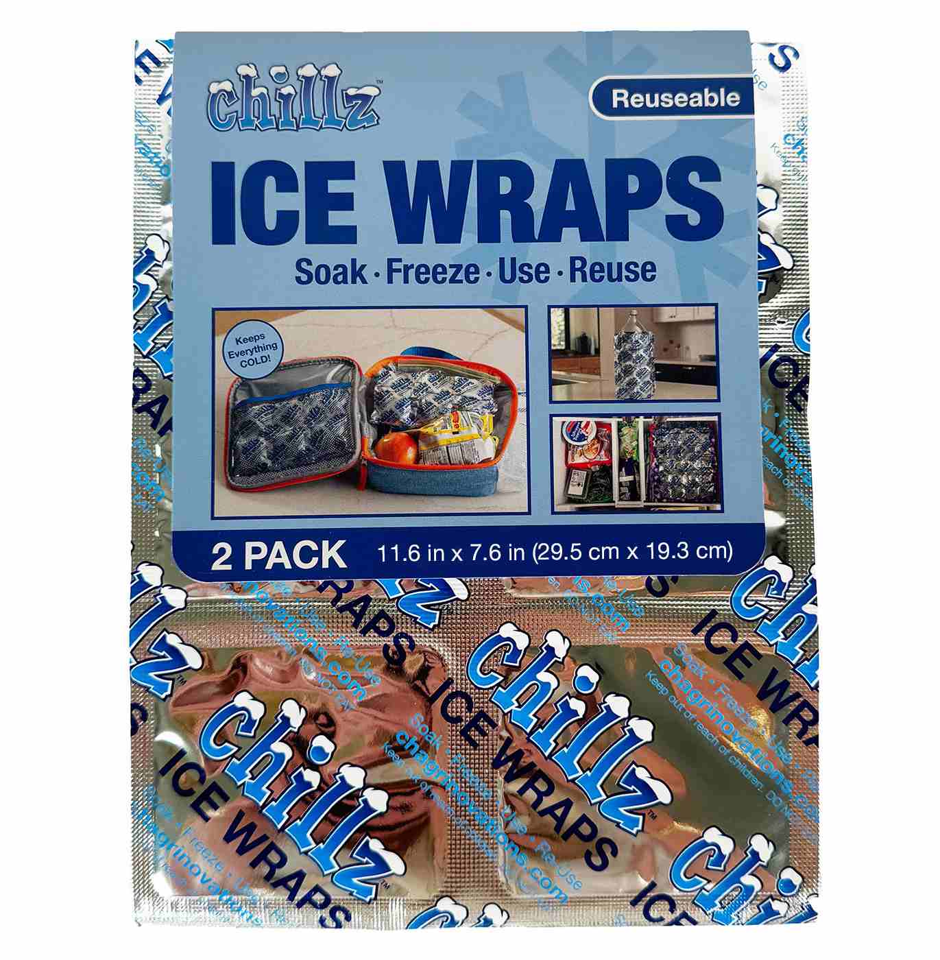 Chillz Reusable Ice Wraps, 2 pk - Shop Lunch boxes at H-E-B