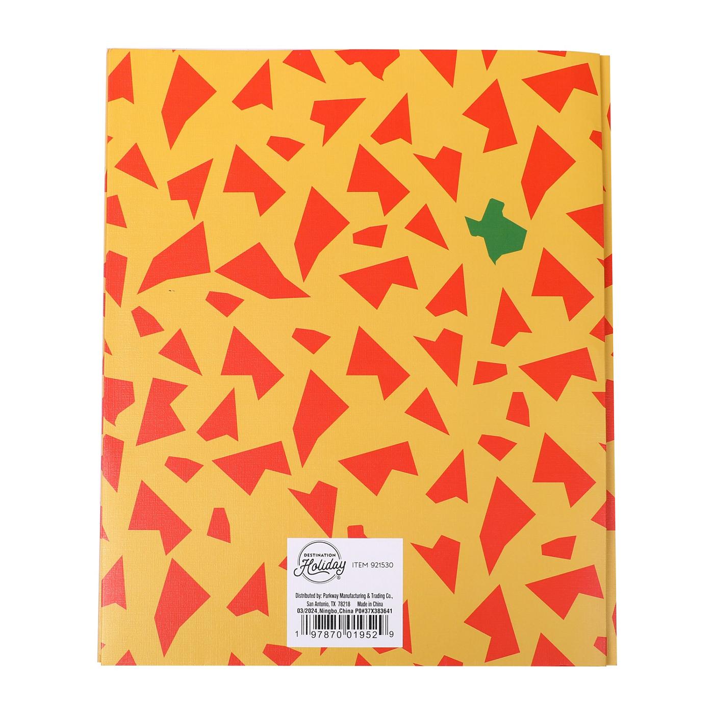 Destination Holiday Texas Pocket Paper Folder with Prongs - Orange ...