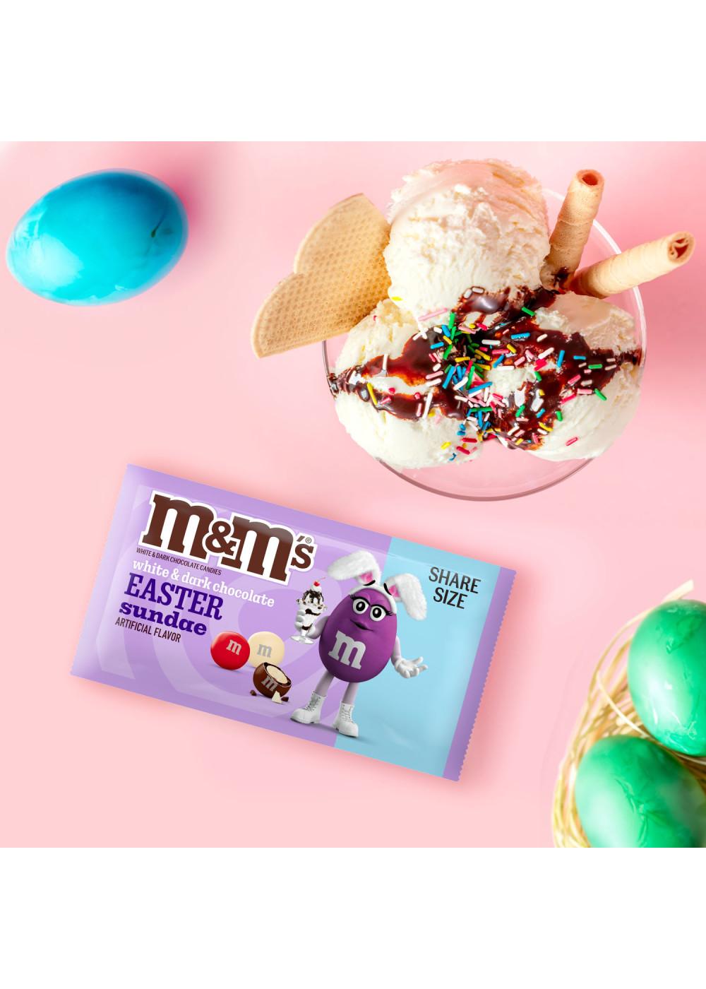 M&M'S White & Dark Chocolate Easter Sundae Candy - Share Size - Shop ...