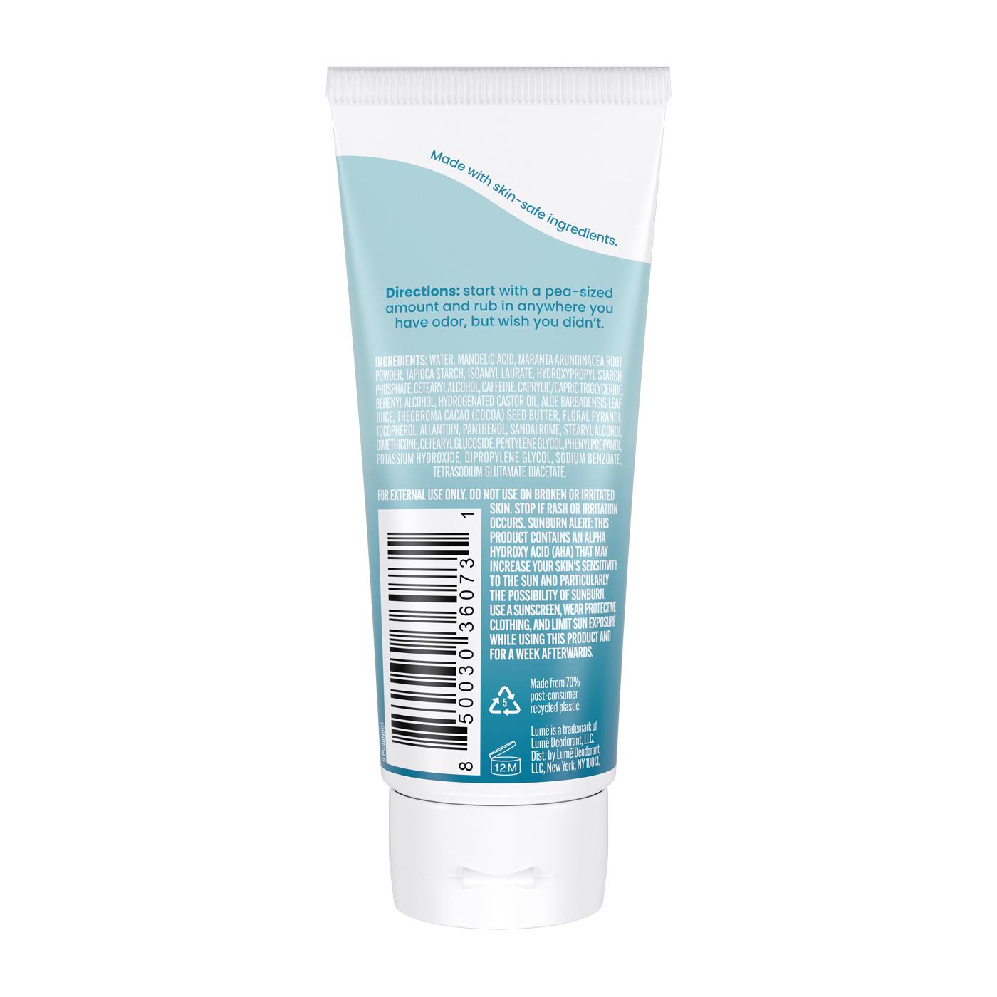 Lume Whole Body Women's Deodorant - Invisible Cream Tube - Aluminum ...