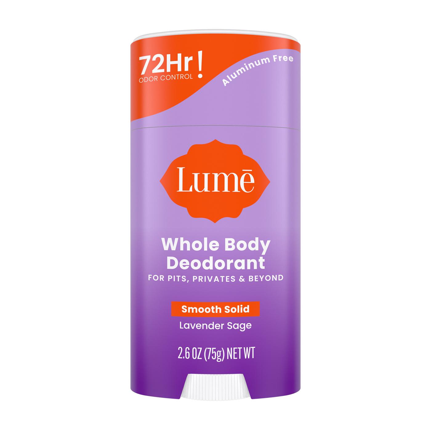Lume Whole Body Women's Deodorant - Smooth Solid Stick - Aluminum Free ...