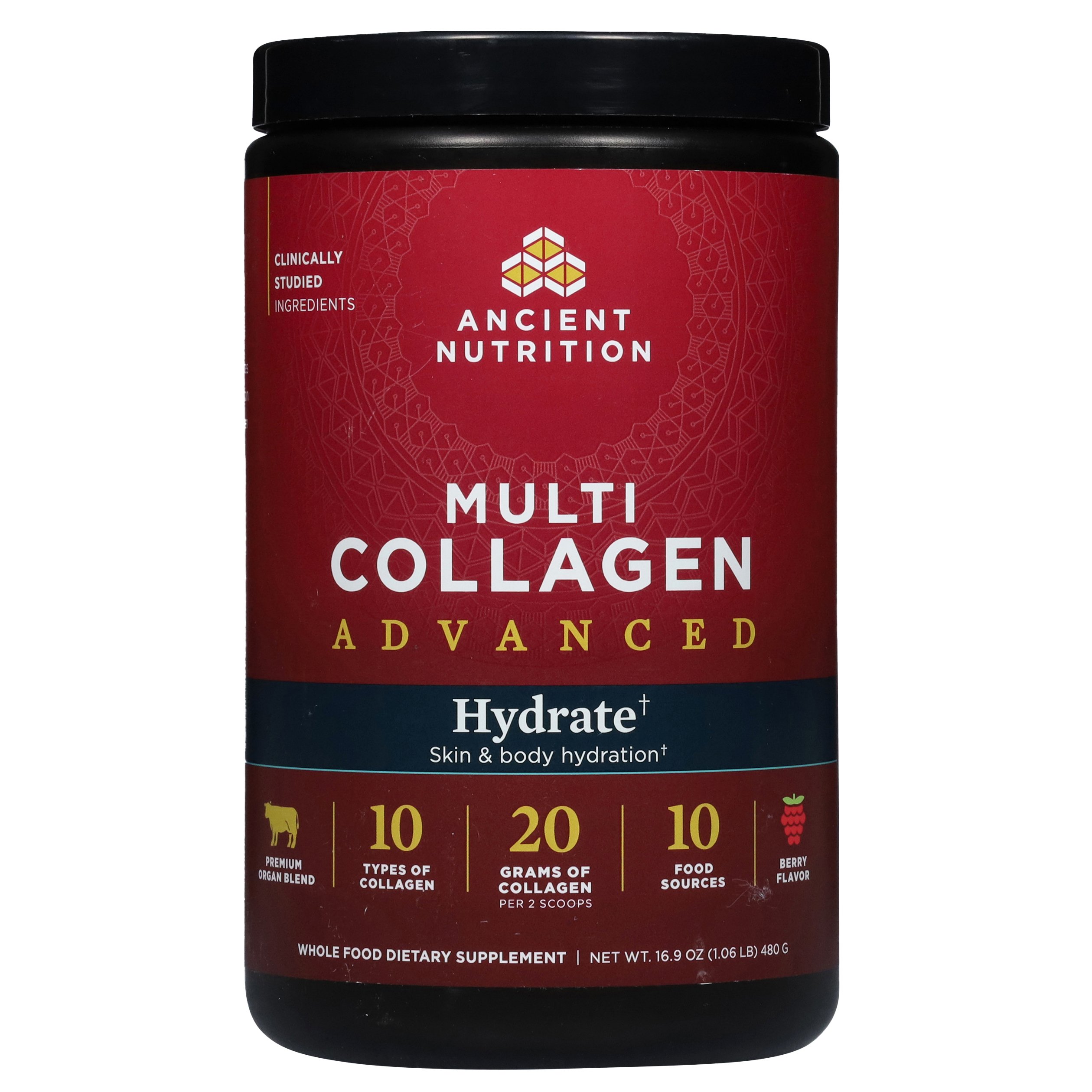 Ancient Nutrition Multi Collagen Advanced Skin & Body Hydration - Berry ...