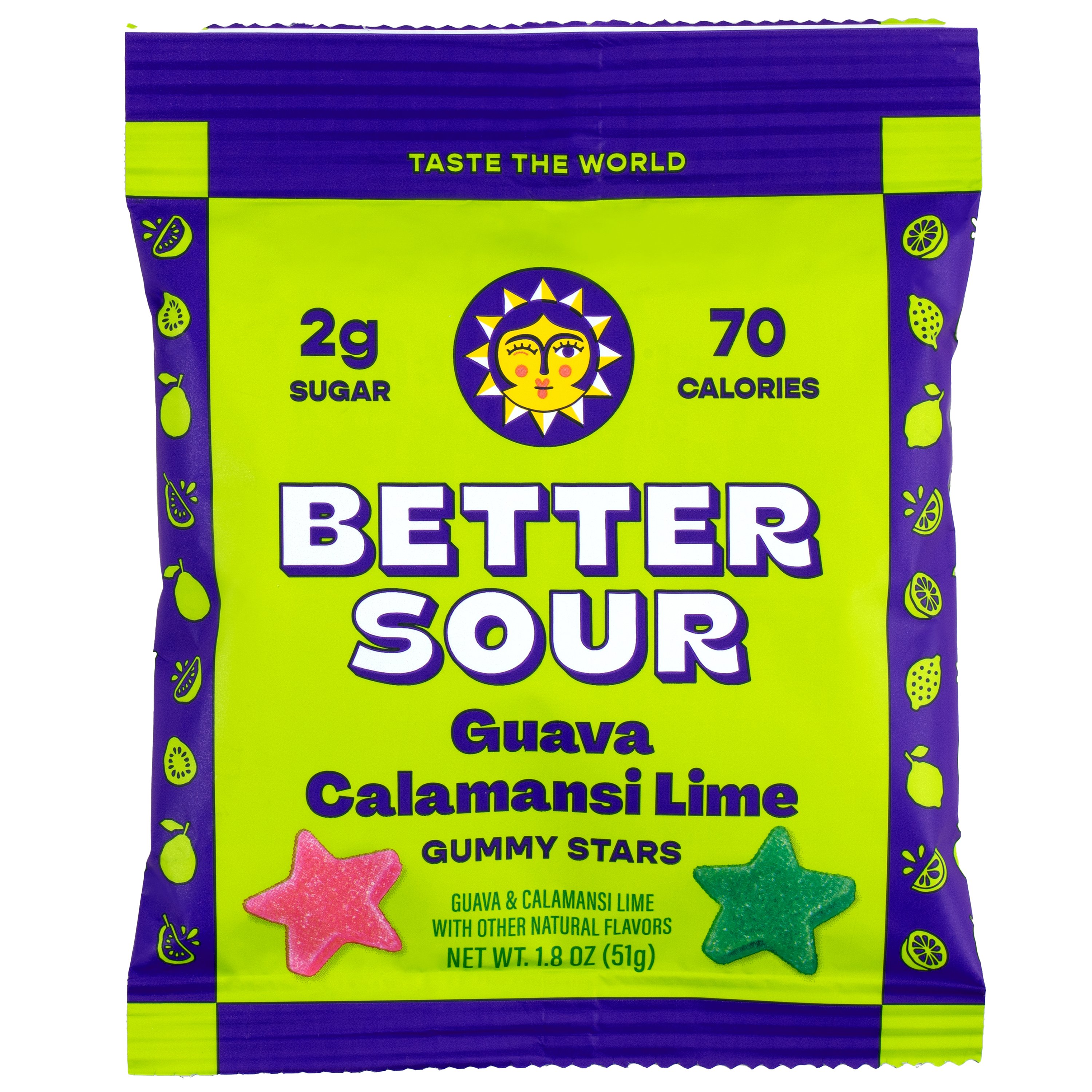 Better Sour Guava Calamansi Lime Gummy Stars - Shop Candy at H-E-B