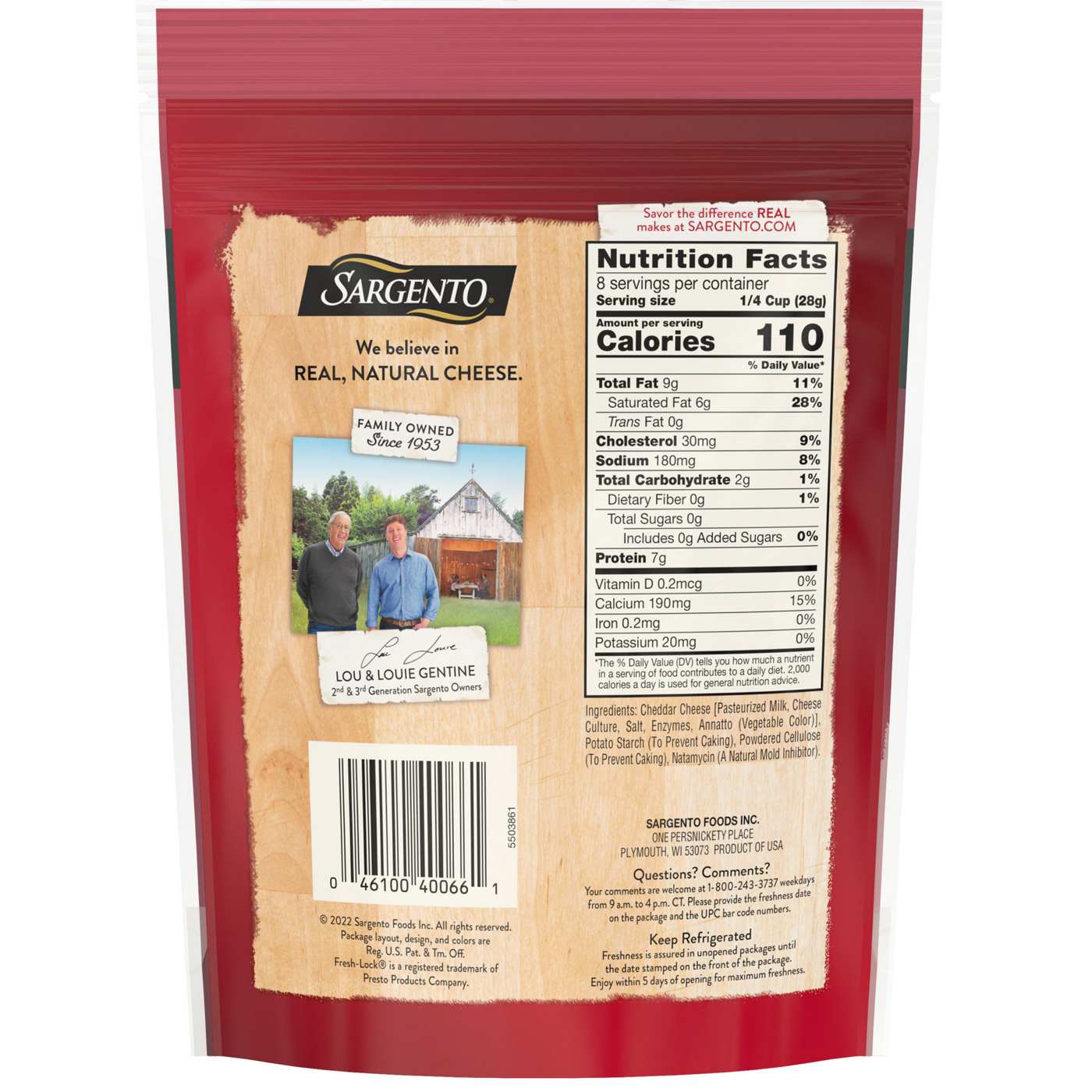 SARGENTO Sharp Cheddar Shredded Cheese, Fine Cut - Shop Cheese at H-E-B