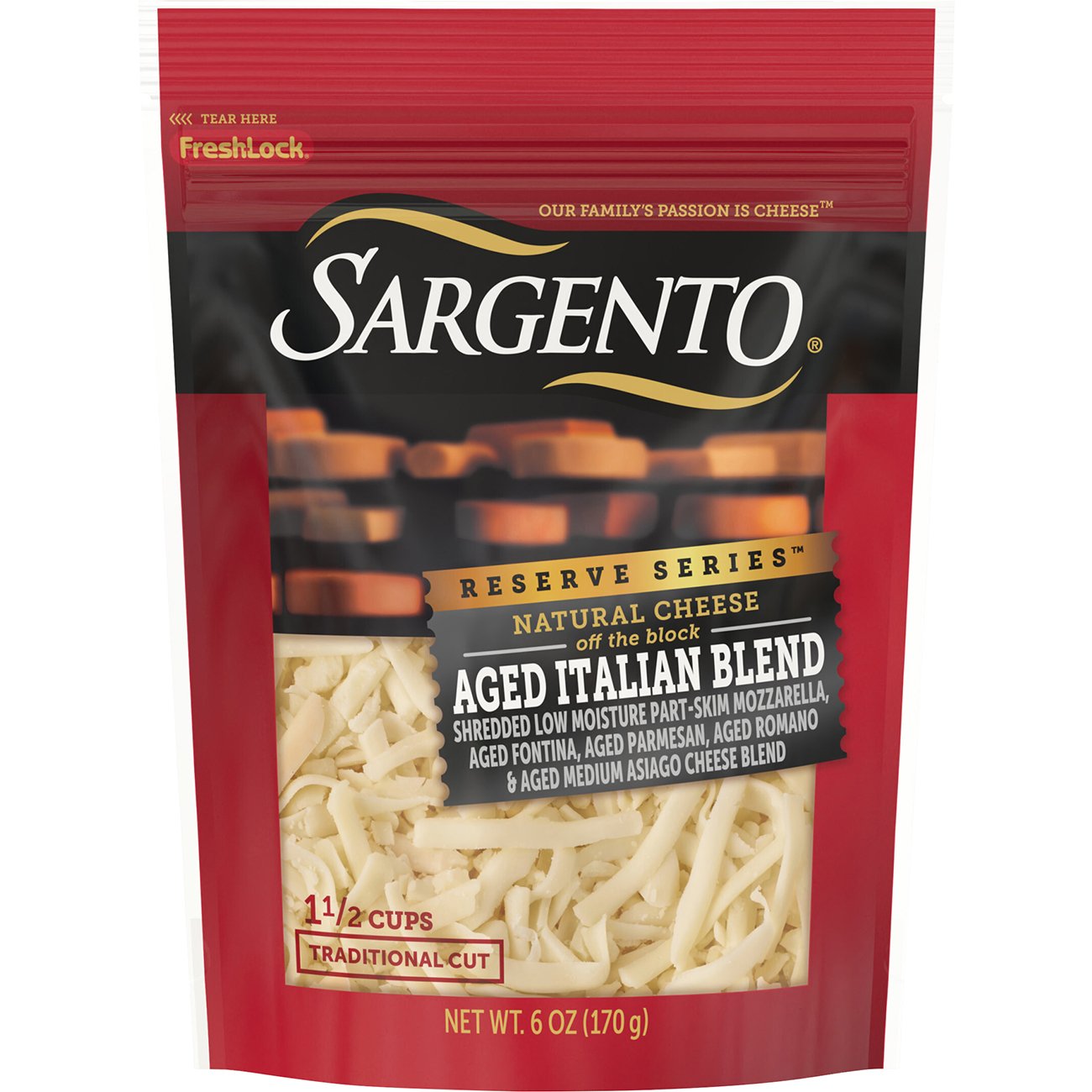 SARGENTO Reserve Series 14-Month Aged Italian Blend Shredded Cheese ...