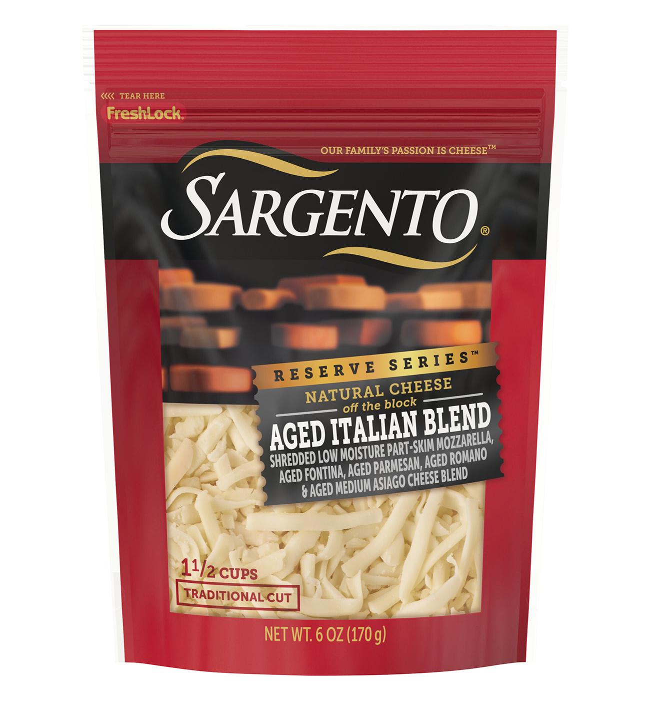 SARGENTO Reserve Series 14 Month Aged Italian Blend Shredded Cheese ...