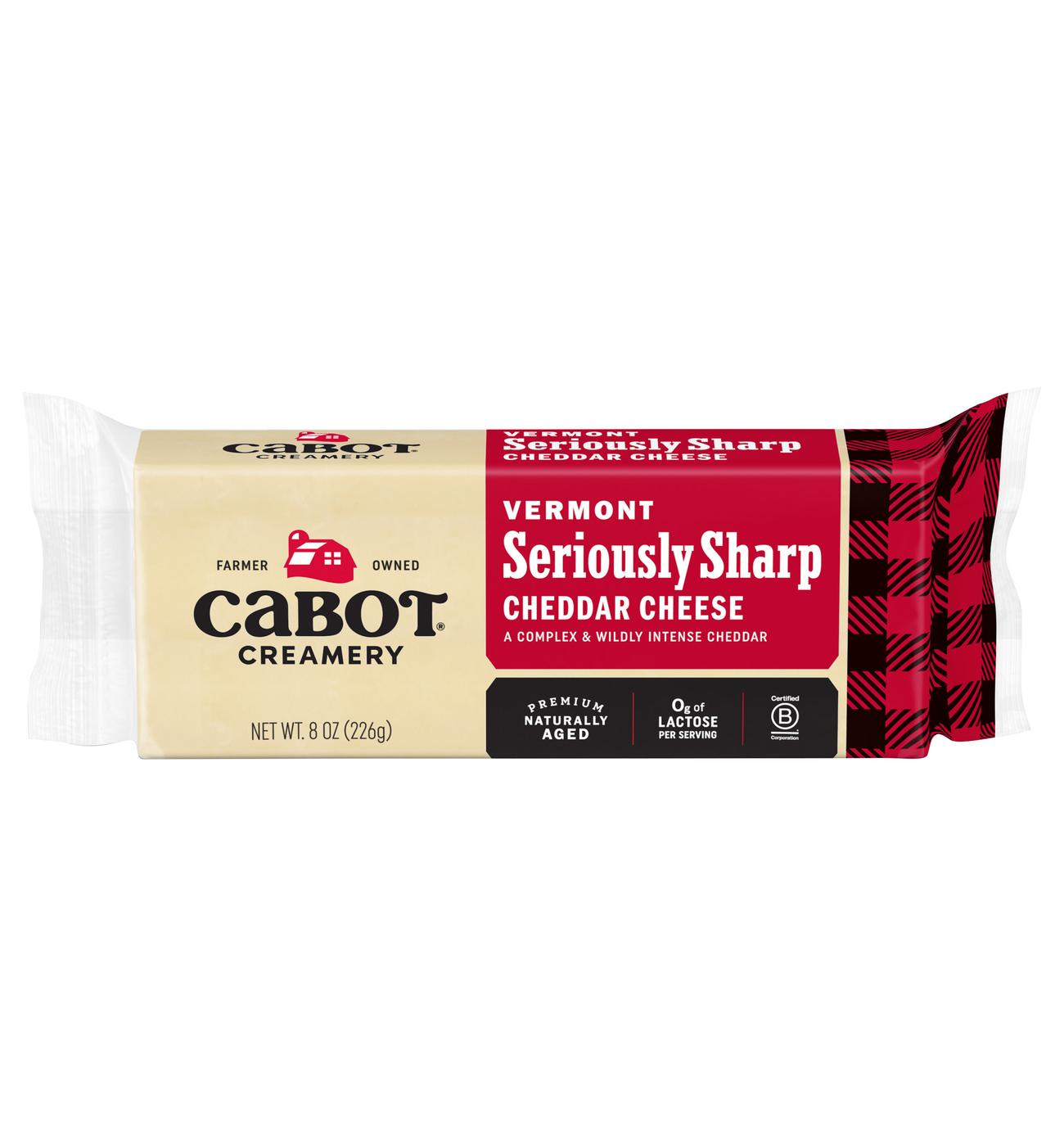 CABOT Vermont Seriously Sharp Cheddar Cheese - Shop Cheese at H-E-B