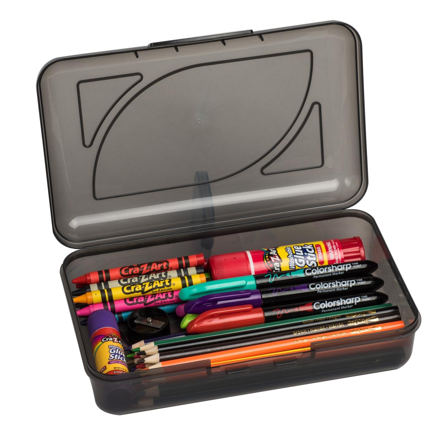 Cra-Z-Art Plastic Pencil Box - Black - Shop Pencil cases at H-E-B