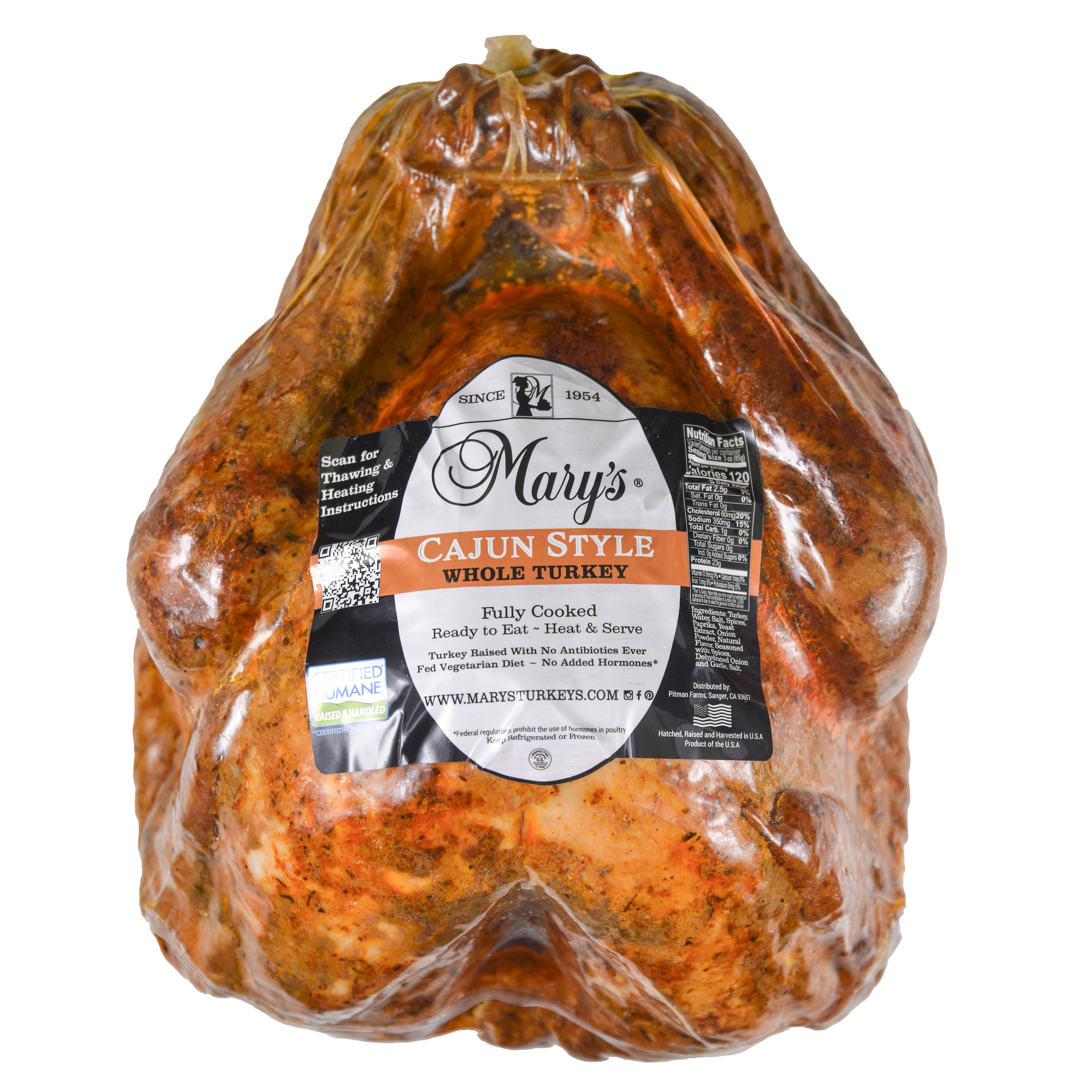 Mary's Fully Cooked Cajun Style Whole Turkey - Shop Turkey at H-E-B