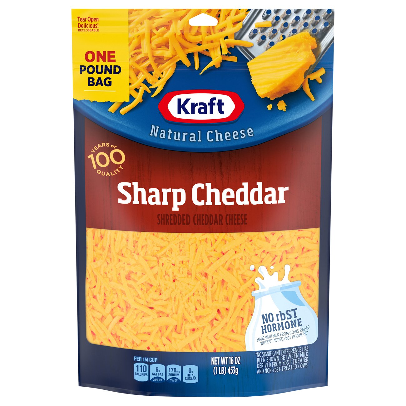Kraft Sharp Cheddar Shredded Cheese - Shop Cheese at H-E-B