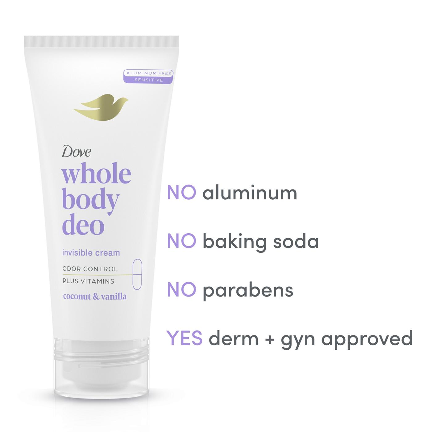 Dove Whole Body Deo - Cream - Coconut & Vanilla - Shop Deodorant ...