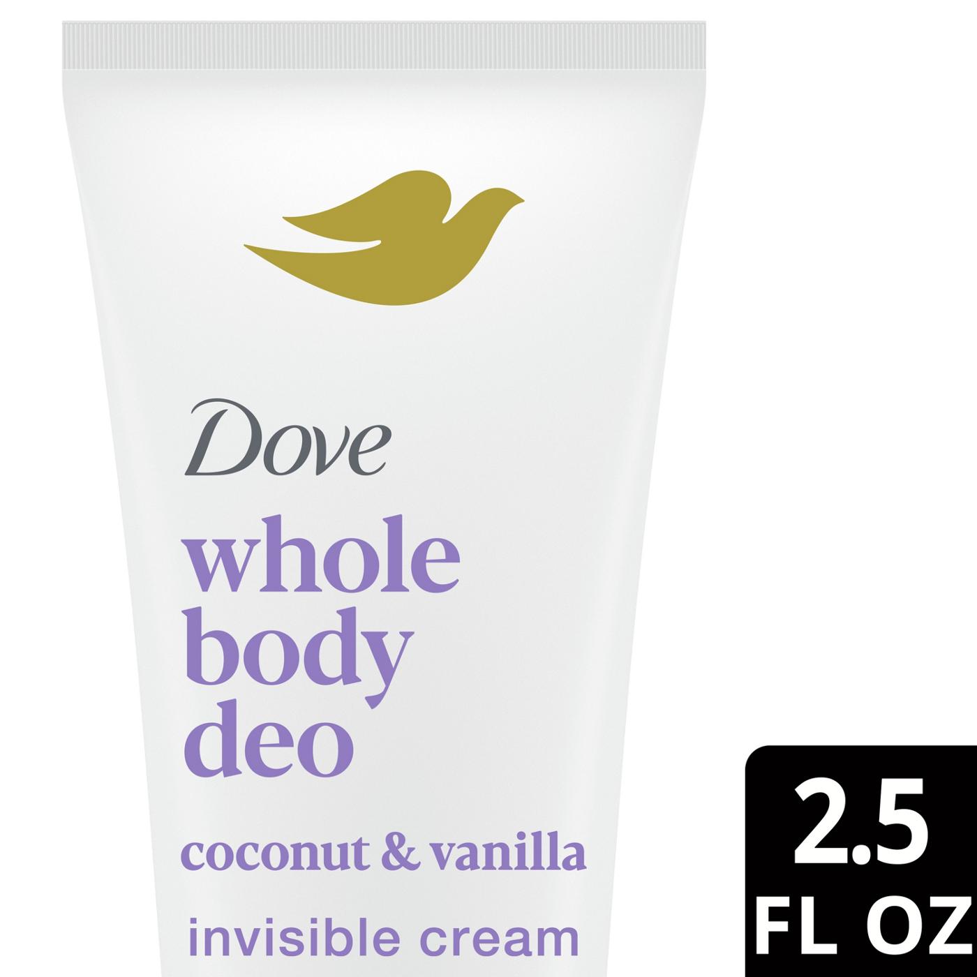 Dove Whole Body Deo - Cream - Coconut & Vanilla - Shop Deodorant ...