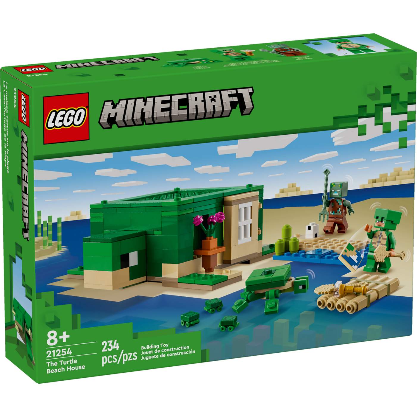 LEGO Minecraft The Turtle Beach House Set - Shop Lego & building blocks ...