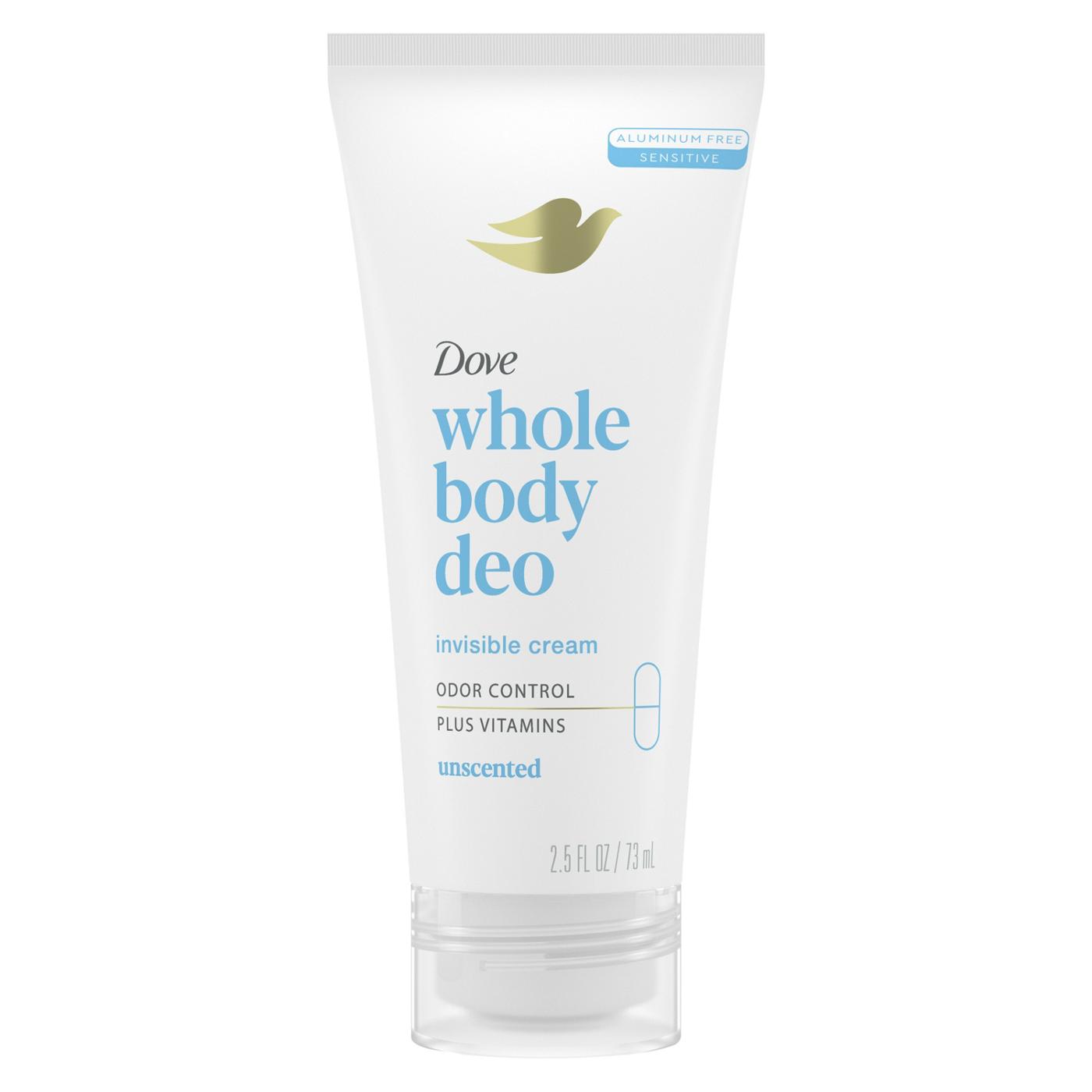 Dove Whole Body Deo Cream - Unscented - Shop Deodorant & antiperspirant ...