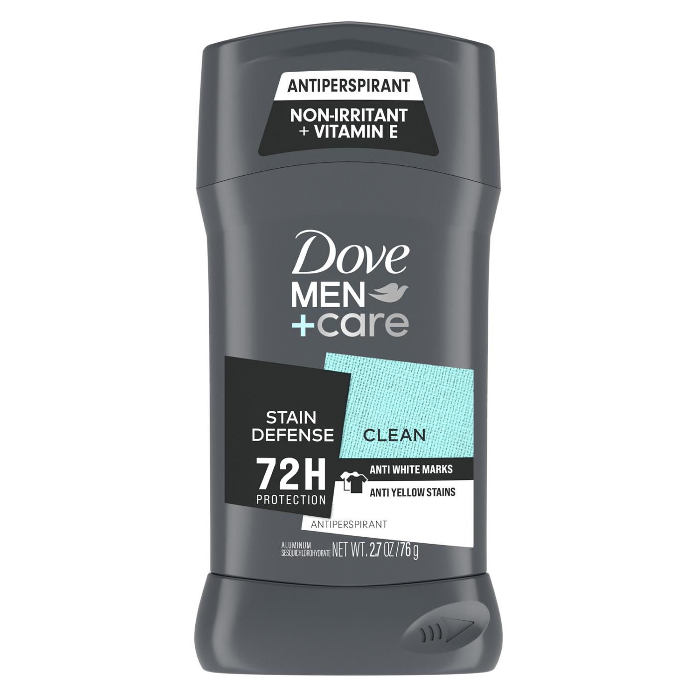 Dove Men+Care 72 Hour Stain Defense Antiperspirant - Clean, 2.7 oz ...