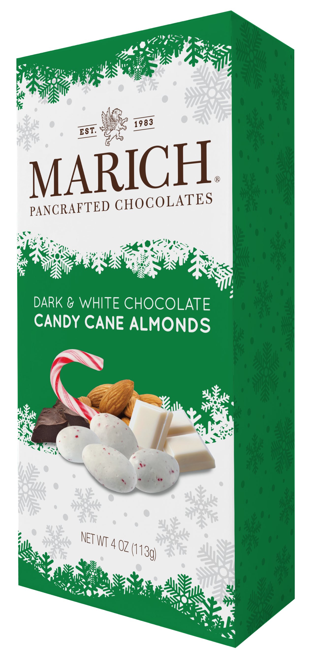 Marich Dark & White Chocolate Candy Cane Almonds, 4 oz | Central Market ...
