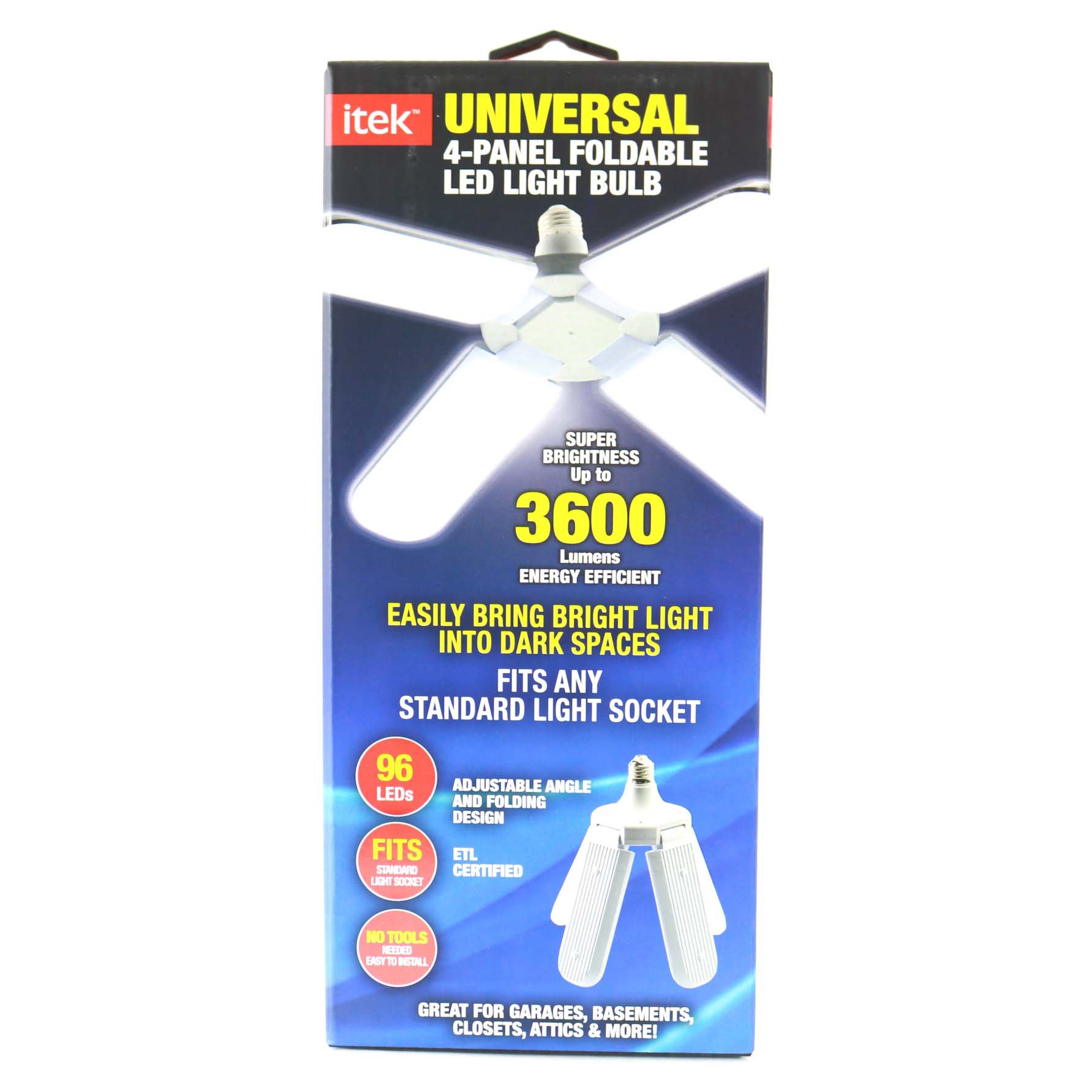 Itek Universal 4-Panel Foldable LED Light Bulb - Shop Light bulbs at H-E-B