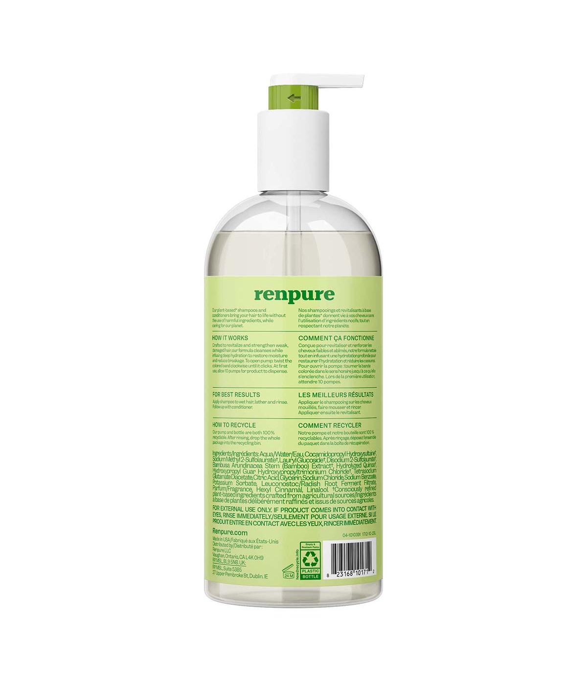 Renpure Bamboo & Quinoa Protein Plant-Based Shampoo - Shop Shampoo ...