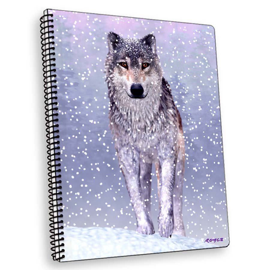 Artgame Snow Wolf 3D College Ruled Spiral Notebook - Shop Notebooks at ...
