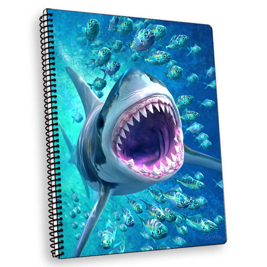 Artgame Shark Tunnel 3D College Ruled Spiral Notebook - Shop Notebooks ...