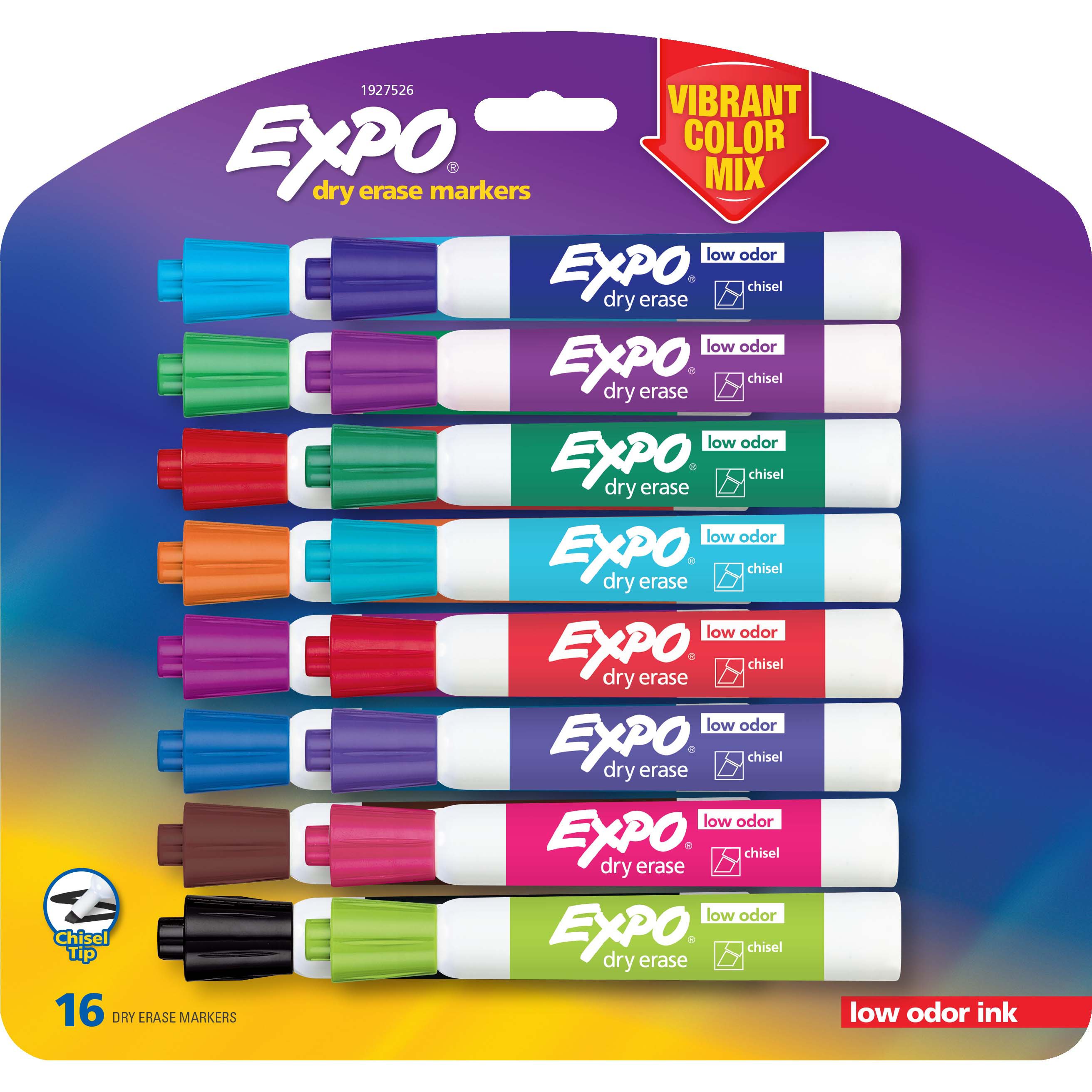 EXPO Chisel Tip Dry Erase Markers - Assorted Vibrant Ink - Shop ...