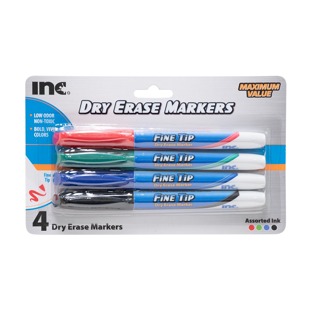 Inc Fine Point Dry Erase Markers - Assorted Ink - Shop Highlighters ...