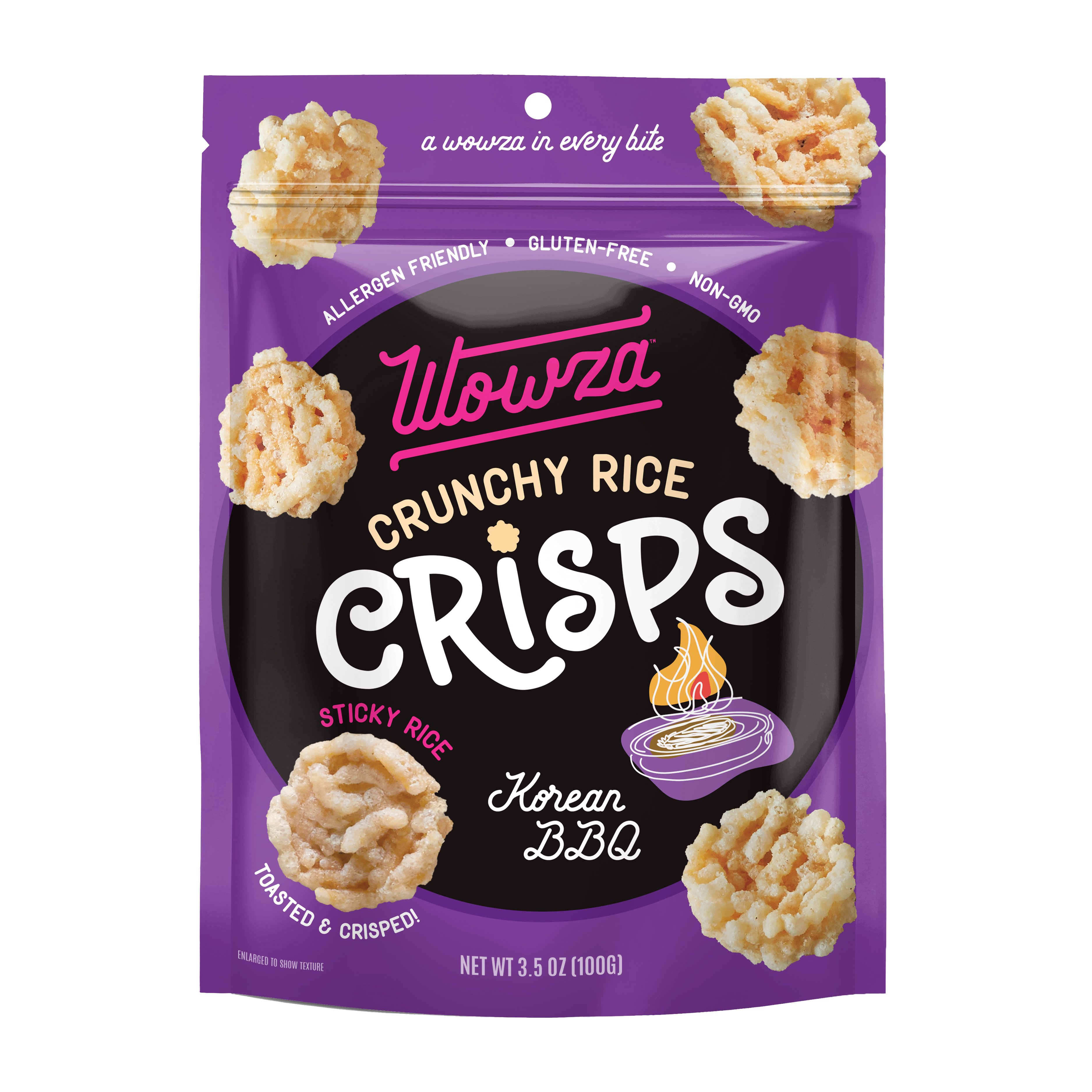 Wowza Korean BBQ Crunchy Rice Crisps - Shop Rice cakes at H-E-B