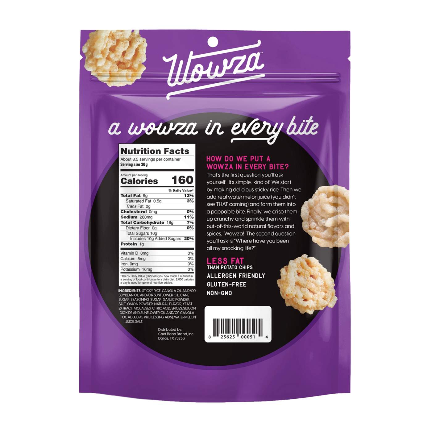 Wowza Korean BBQ Crunchy Rice Crisps - Shop Rice cakes at H-E-B