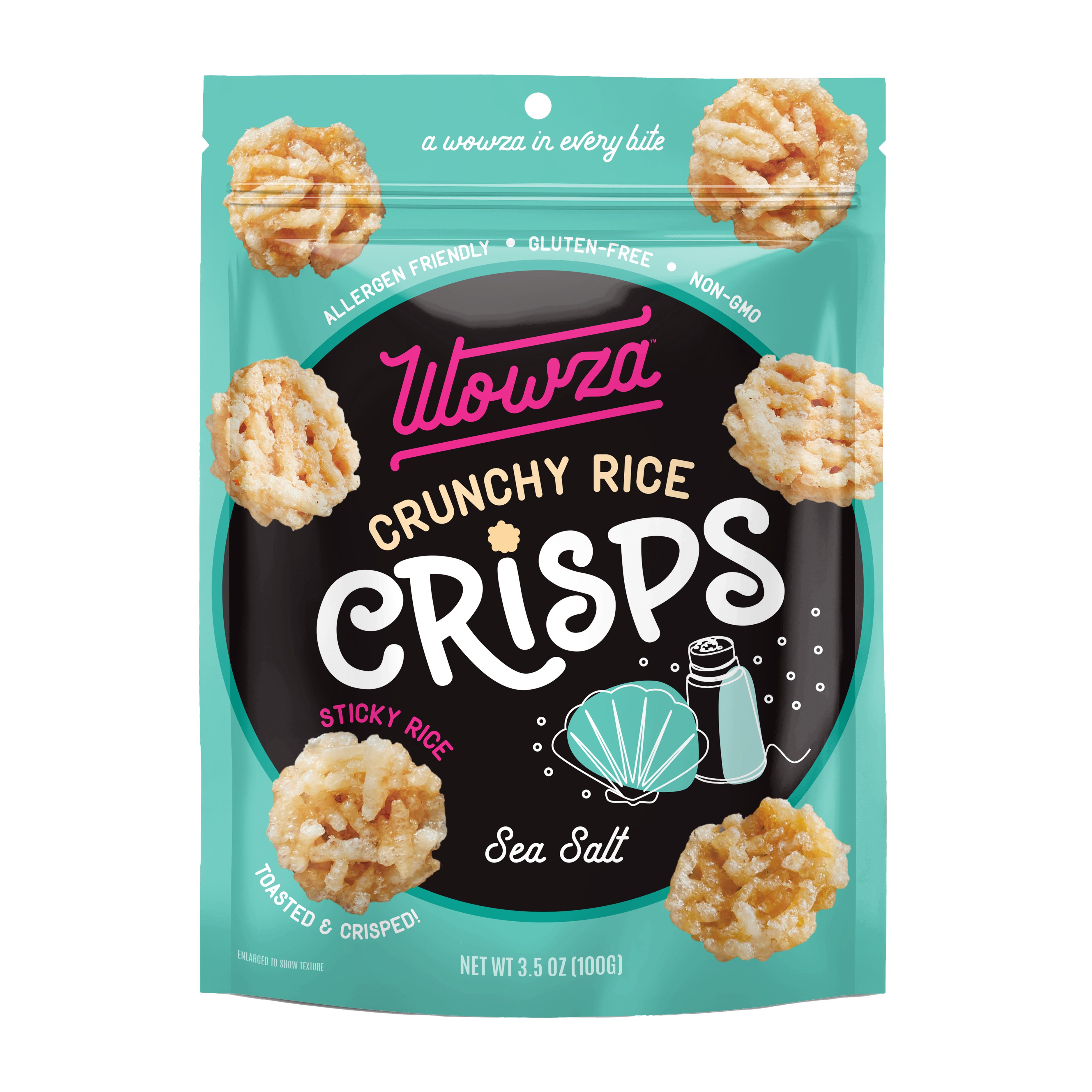 Wowza Sea Salt Crunchy Rice Crisps - Shop Rice cakes at H-E-B