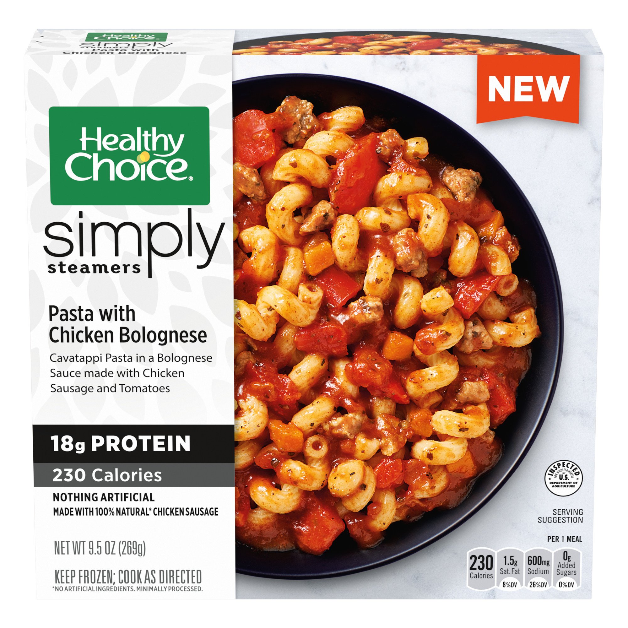Healthy Choice Simply Steamers Pasta Bolognese Frozen Meal - Shop ...