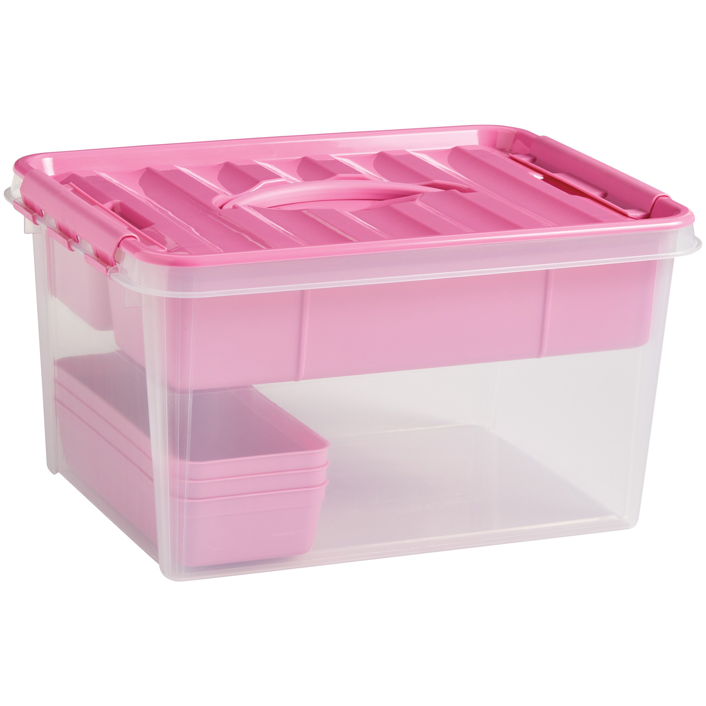 Destination Holiday Storage Bin with Two Tier Organizer - Pink - Shop ...