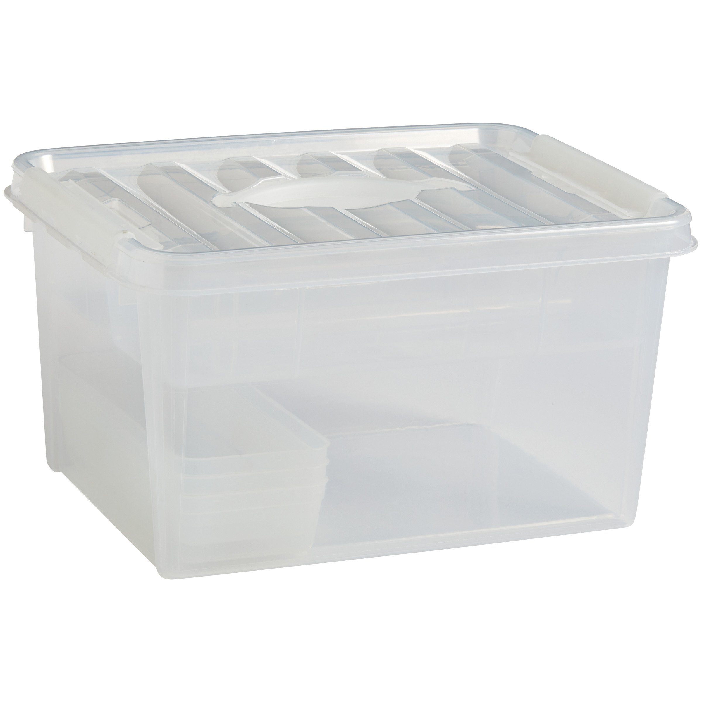 Destination Holiday Storage Bin With Two Tier Organizer - Clear - Shop ...