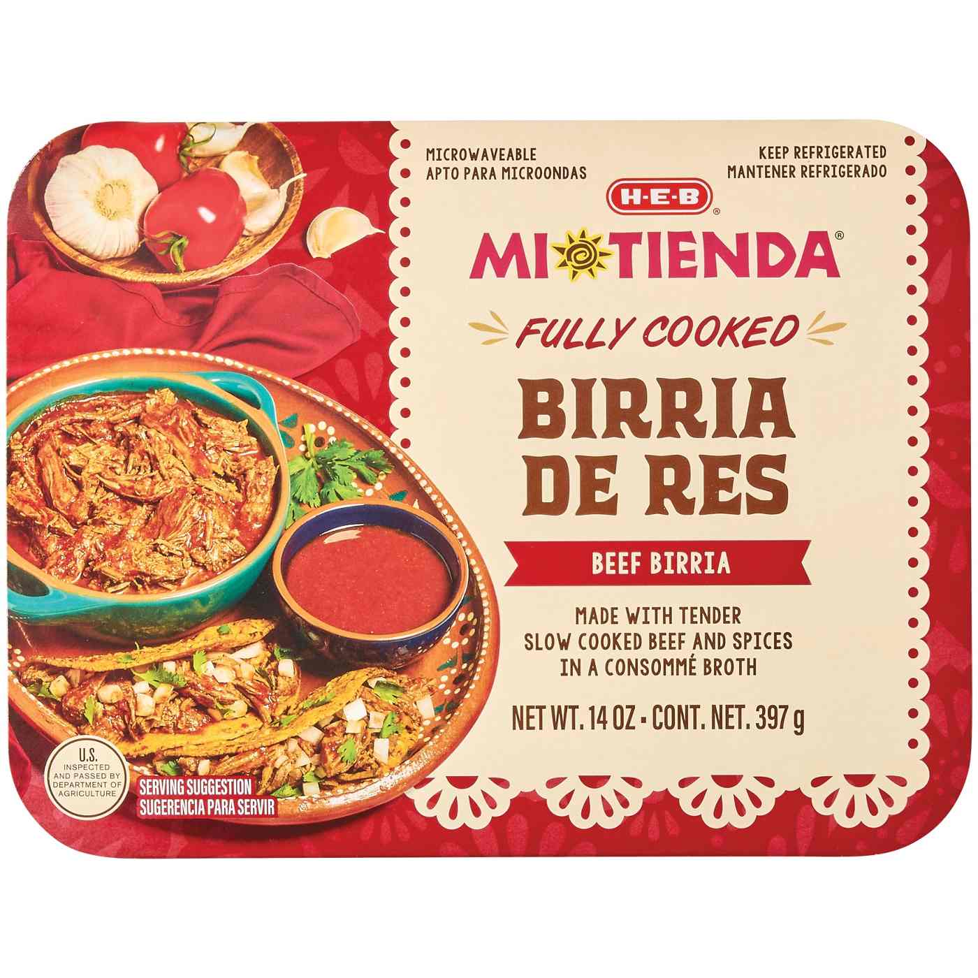 H-E-B Mi Tienda Fully Cooked Beef Birria - Shop Entrees & sides at H-E-B