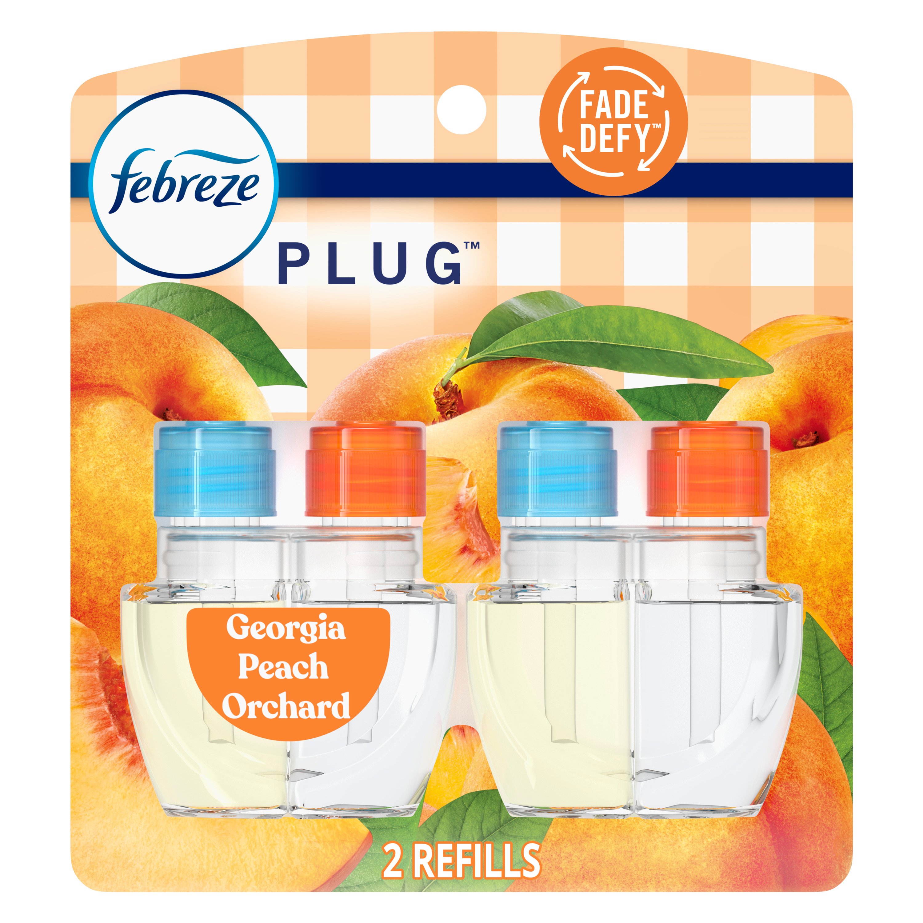 Febreze Plug In Air Freshener Scented Oil Refill - Georgia Peach ...