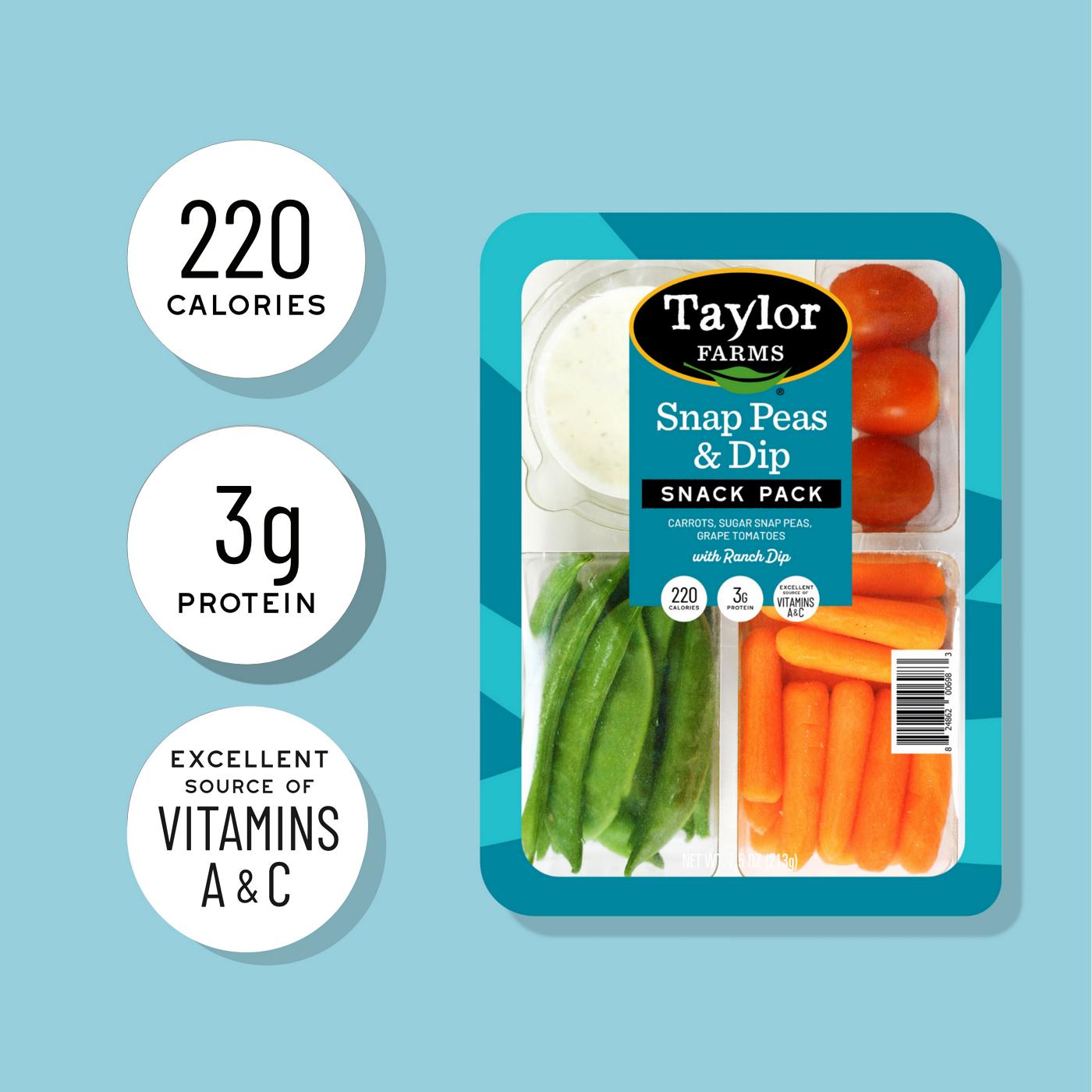 Taylor Farms Snap Peas and Dip Snack Tray - Shop Snack trays at H-E-B
