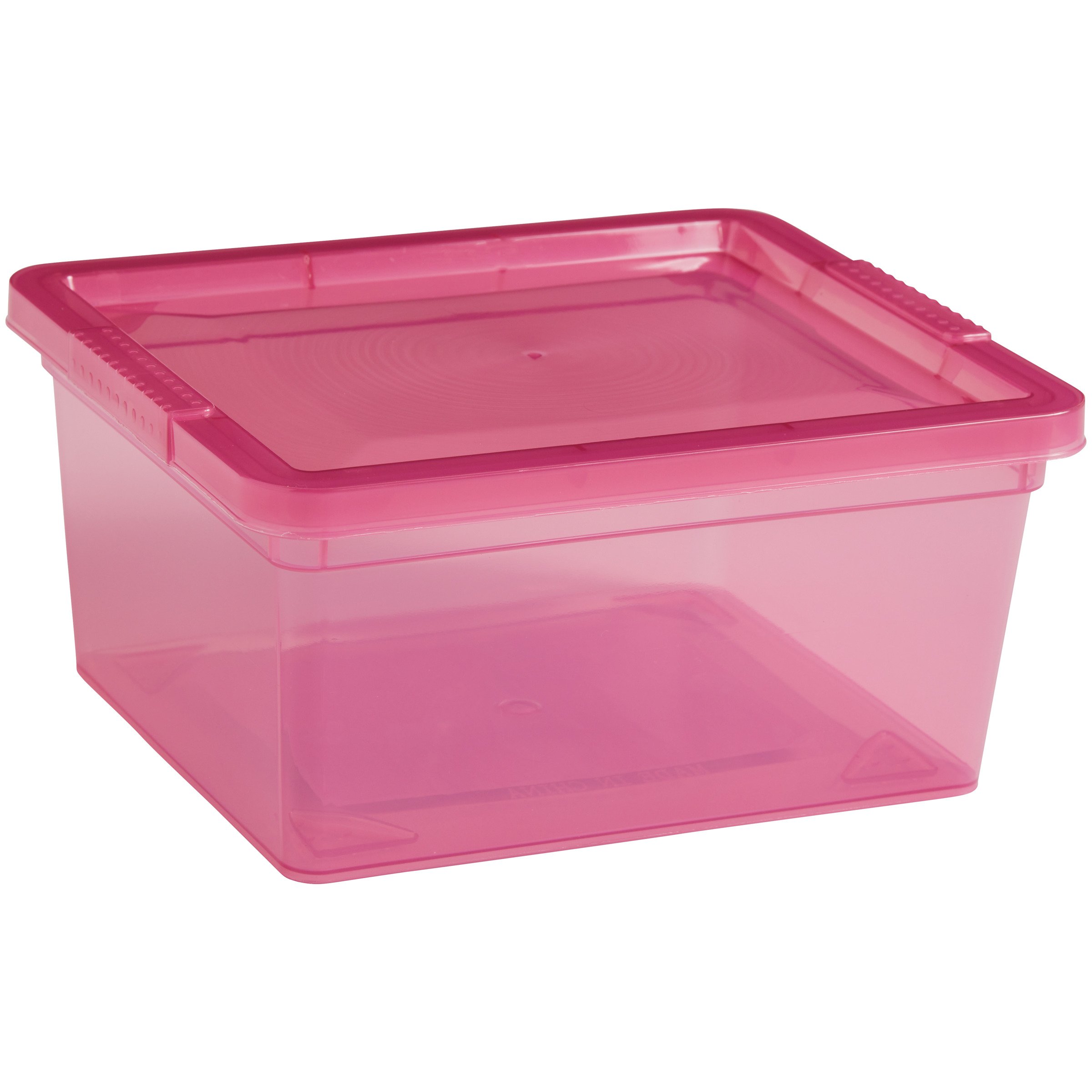 Destination Holiday Storage Bin with Lid- Pink - Shop Storage bins at H-E-B
